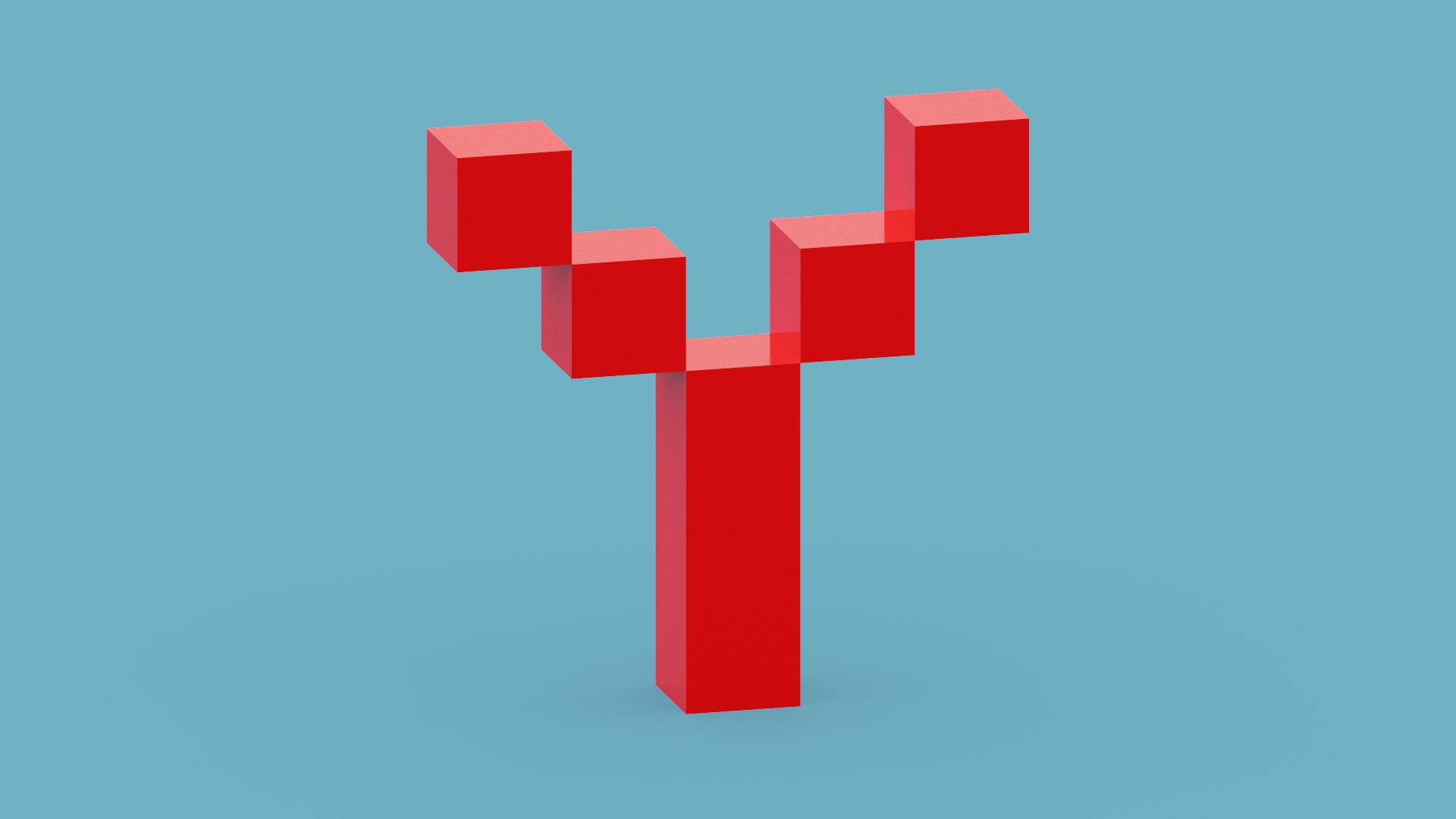 3D Model Pixel Letter Y - TurboSquid 1982135