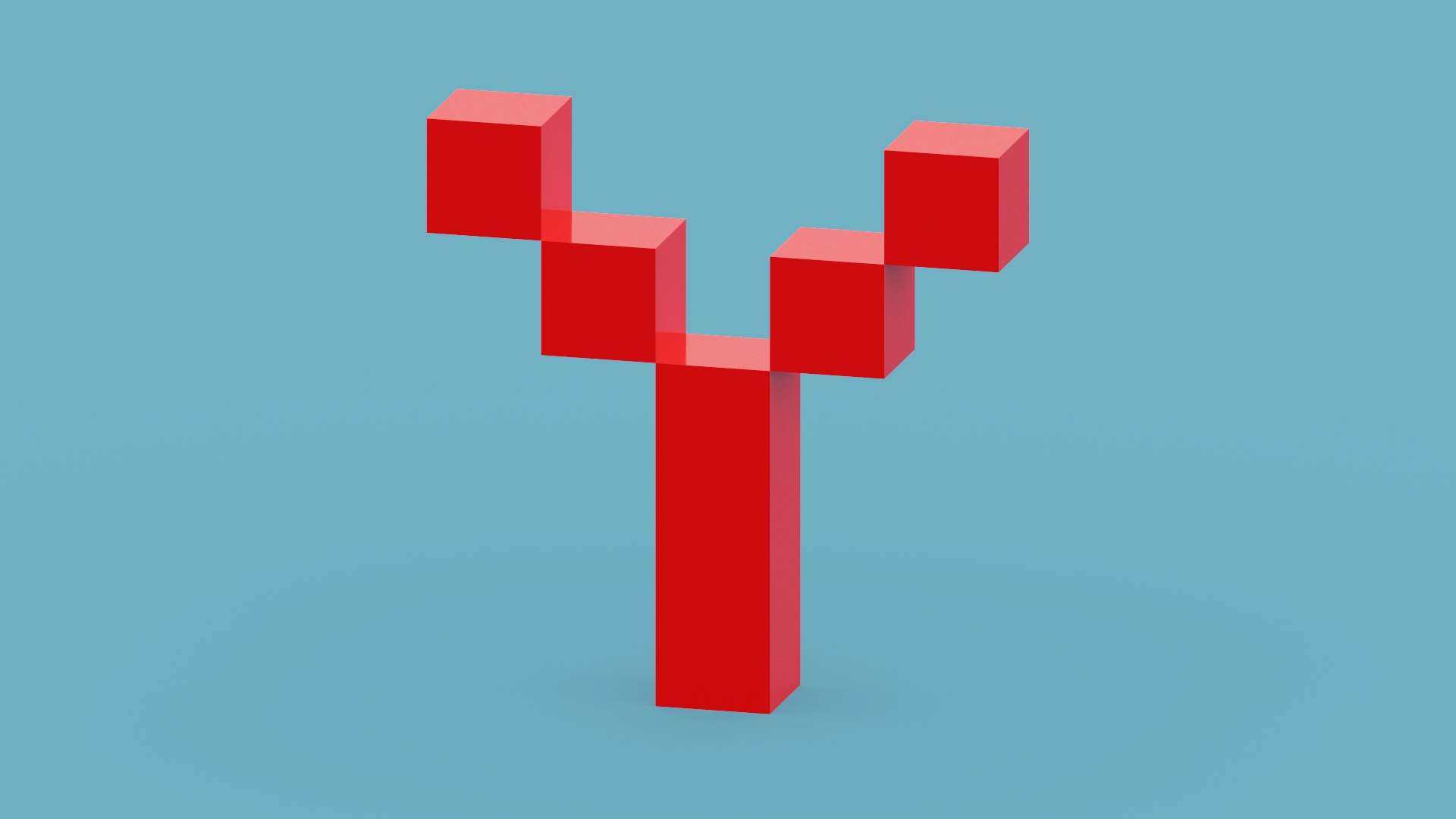 3D Model Pixel Letter Y - TurboSquid 1982135