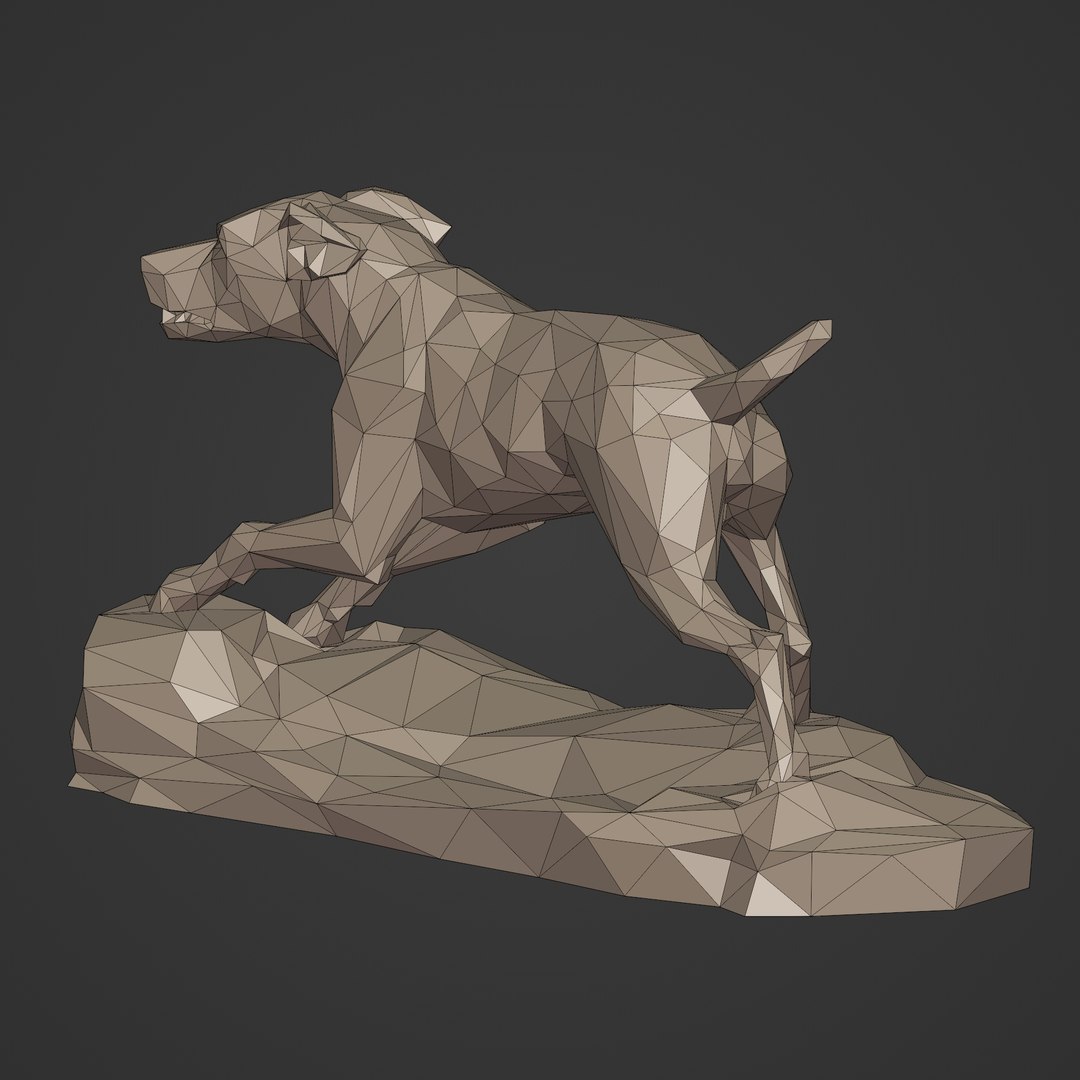 Dog Statue 3D - TurboSquid 2148783