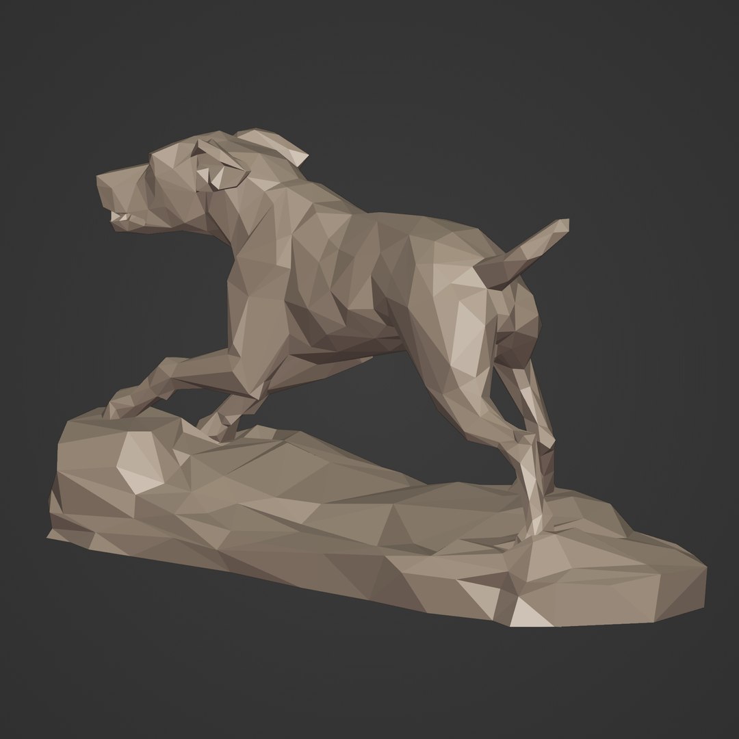 Dog Statue 3D - TurboSquid 2148783