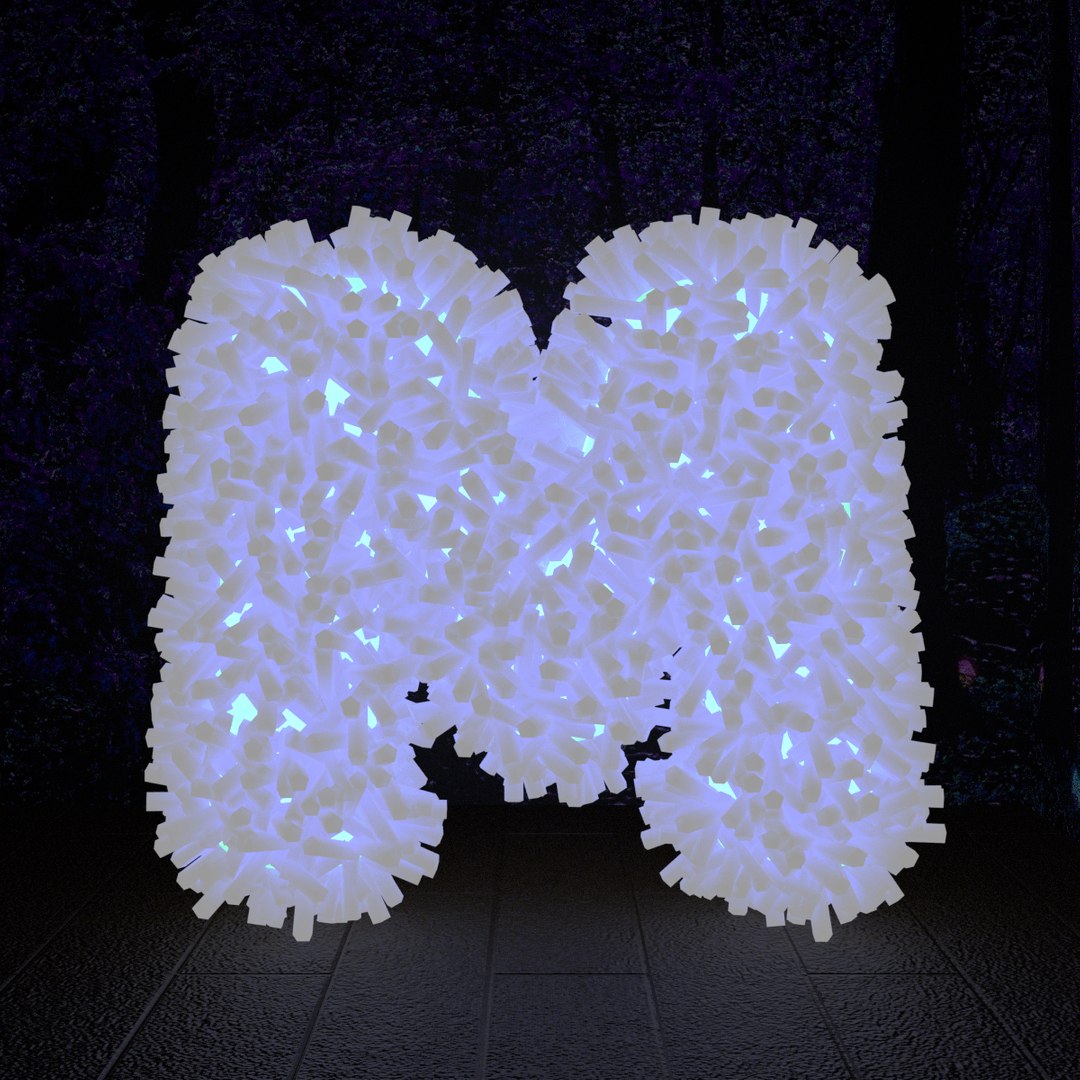 3D Light Letter - TurboSquid 1638433