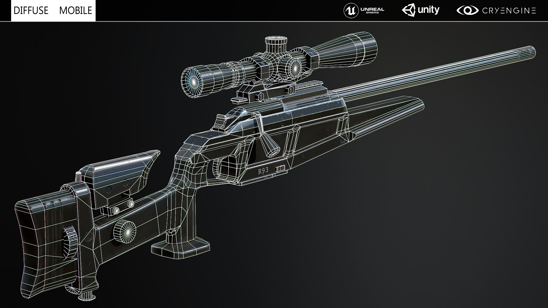 Blaser R93 - Mobile Ready Low Poly Model - TurboSquid 1781032