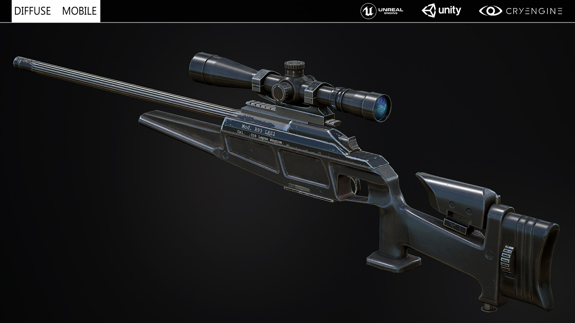 Blaser R93 - Mobile Ready Low Poly Model - TurboSquid 1781032