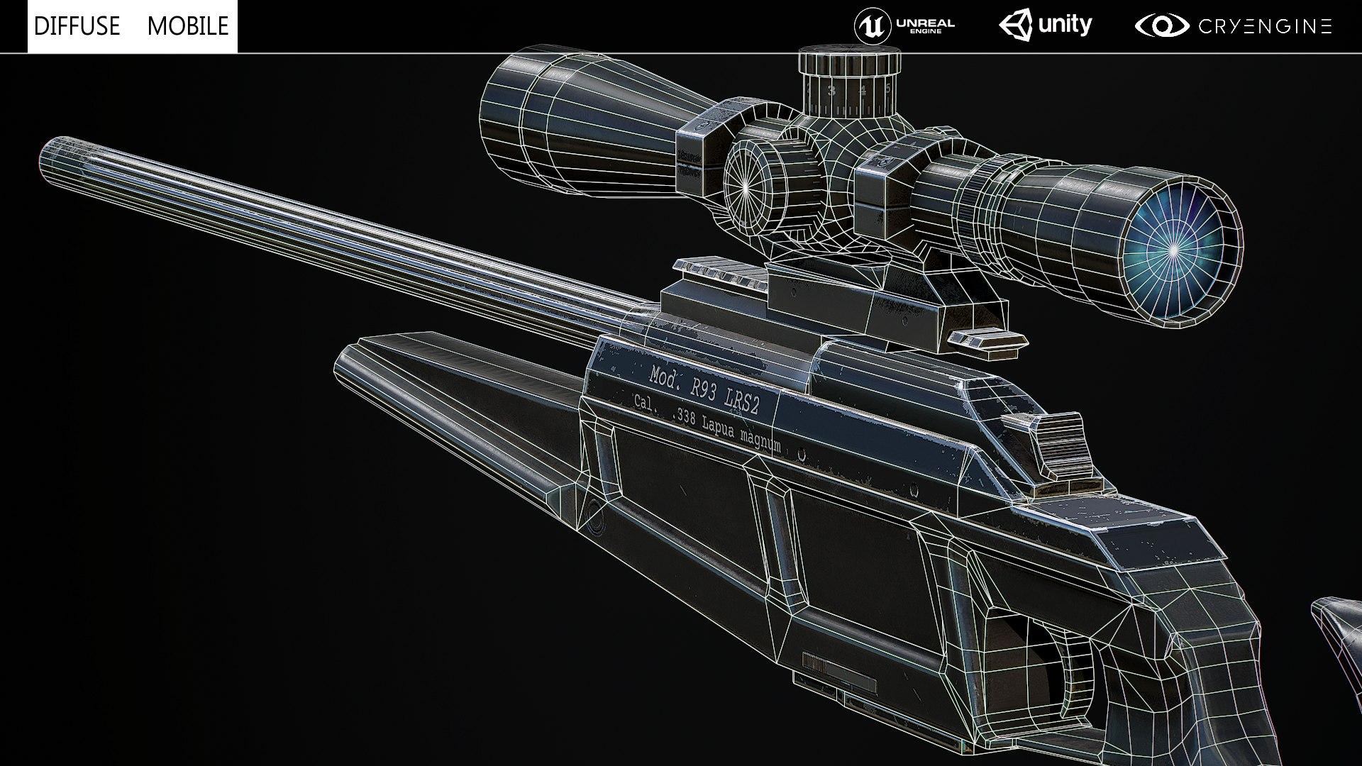 Blaser R93 - Mobile Ready Low Poly Model - TurboSquid 1781032