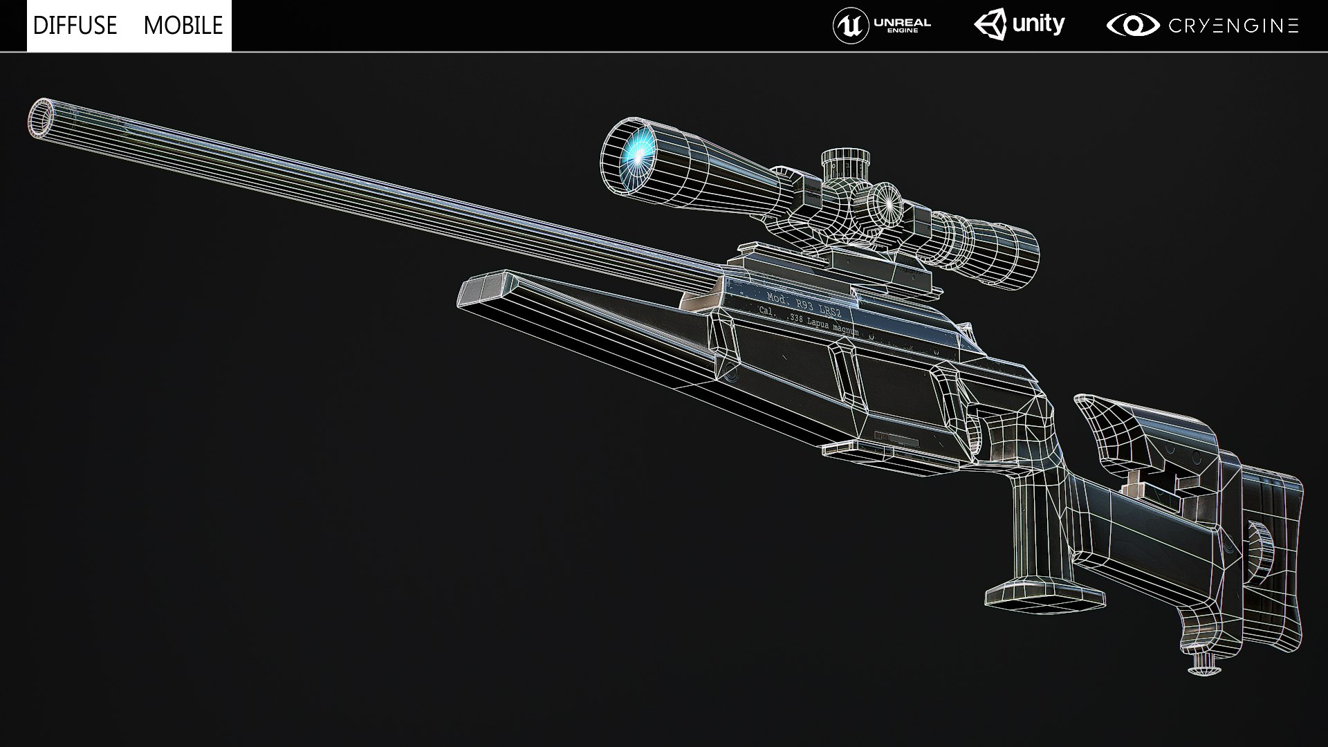 Blaser R93 - Mobile Ready Low Poly Model - TurboSquid 1781032