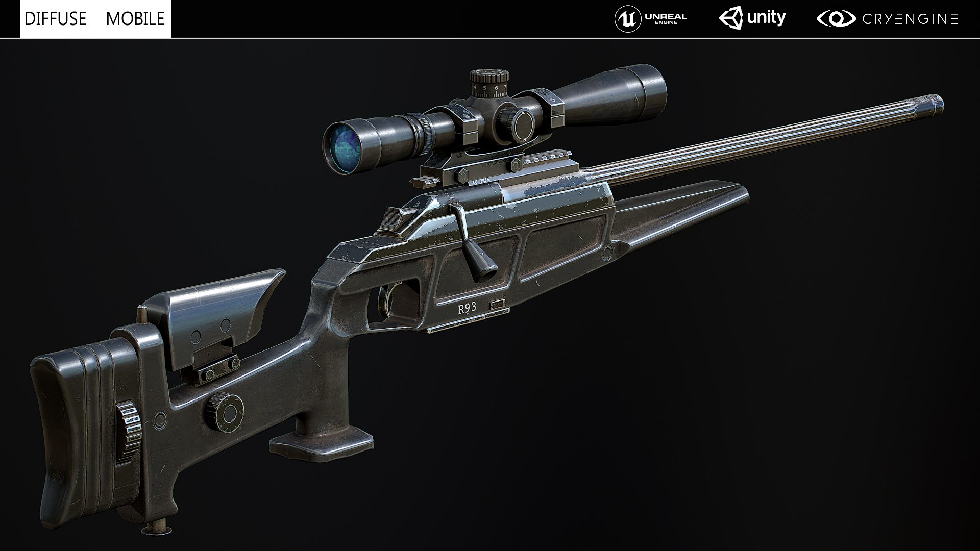 Blaser R93 - Mobile Ready Low Poly Model - TurboSquid 1781032