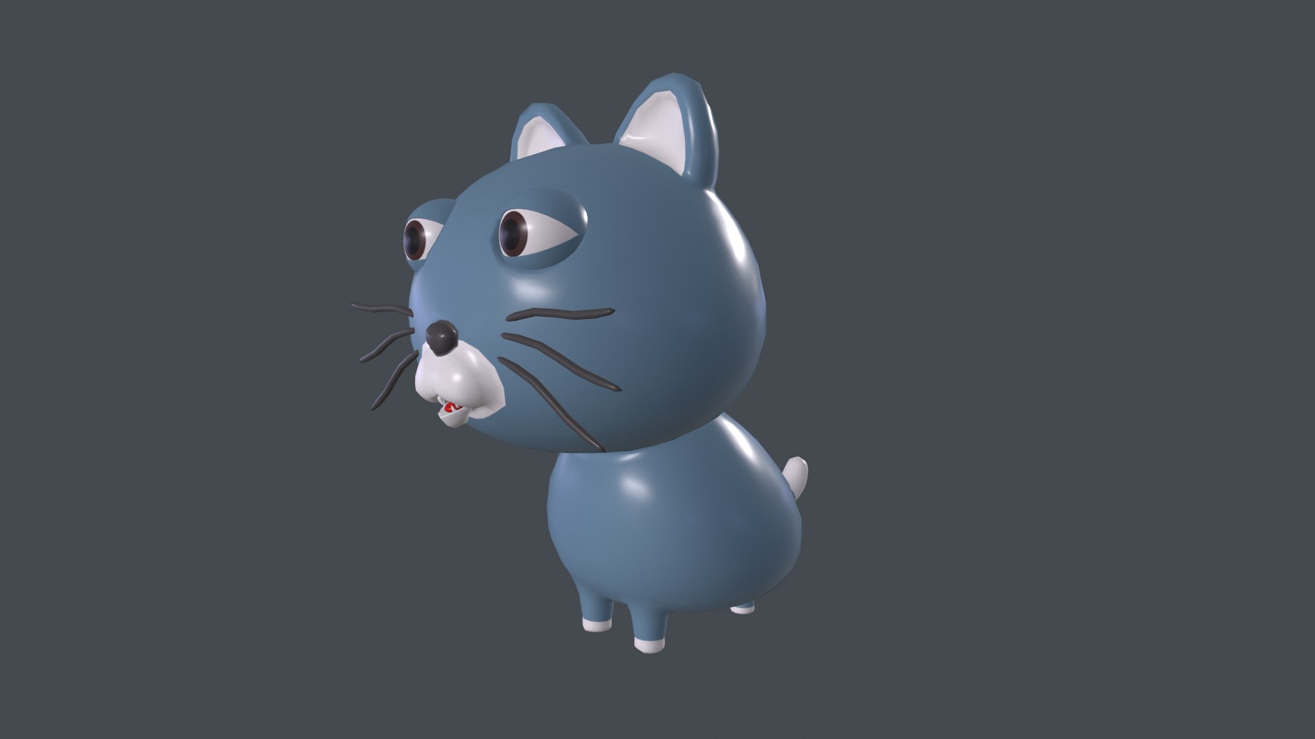 3D Cat Cartoon Rigged Model - TurboSquid 1874375