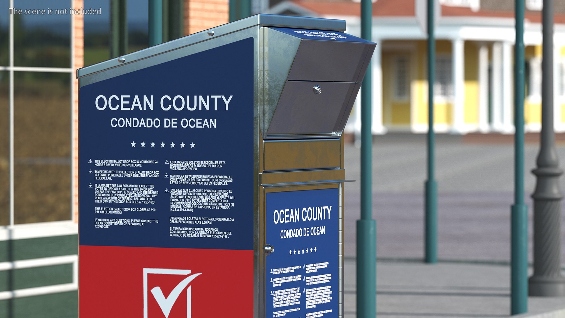 3D Official Ballot Drop Off Box - TurboSquid 1908781