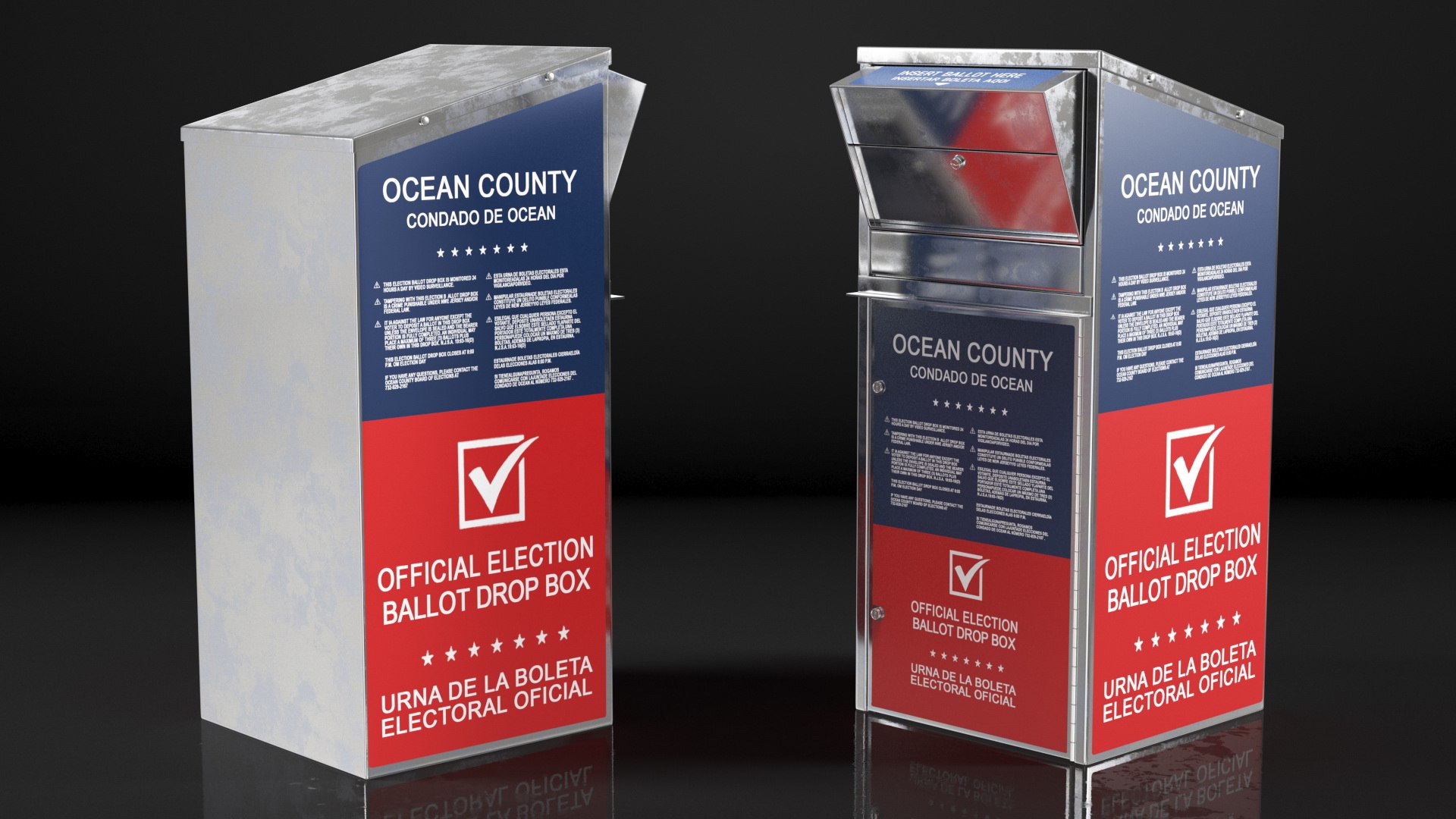 3D Official Ballot Drop Off Box - TurboSquid 1908781