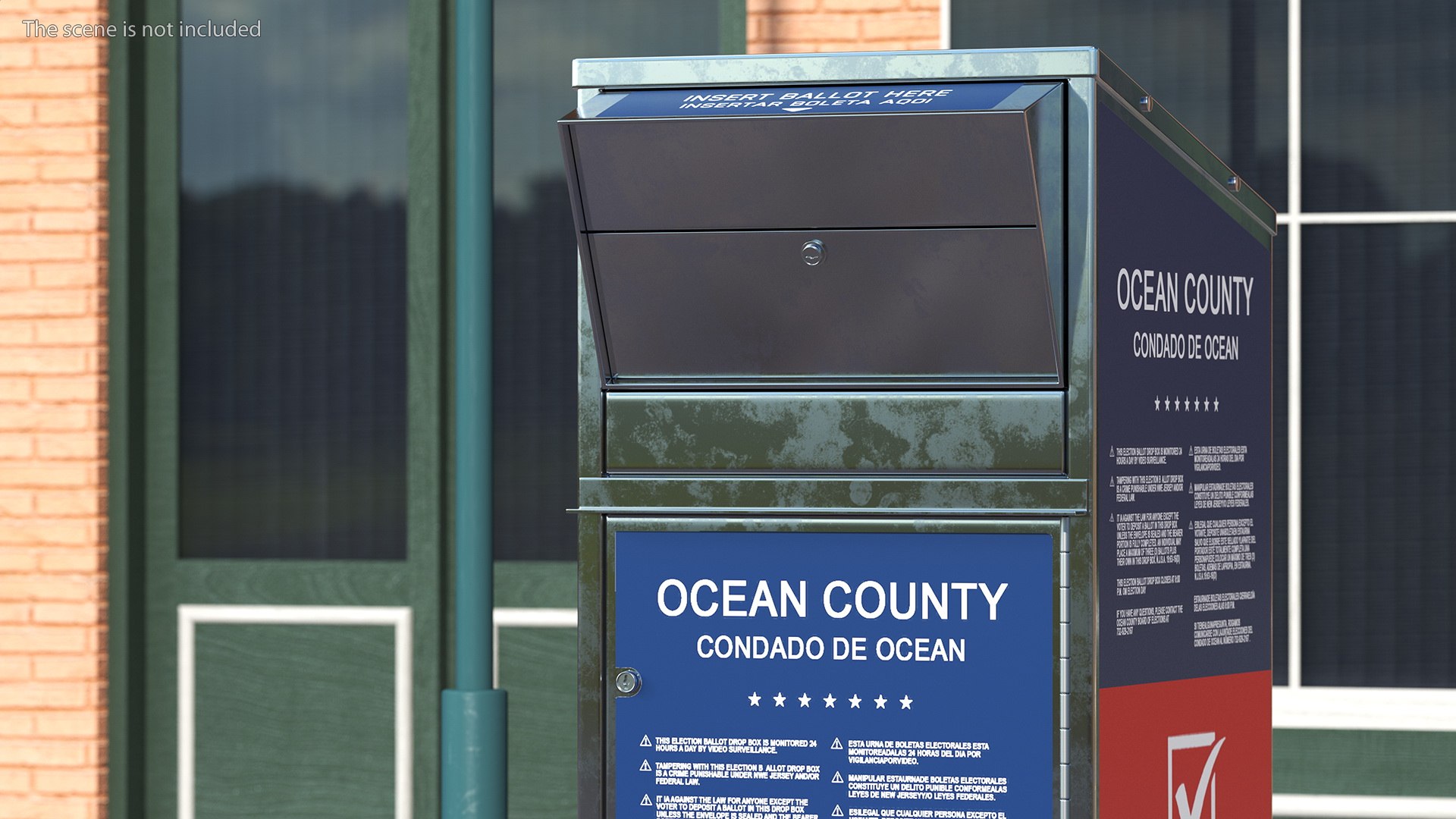 3D Official Ballot Drop Off Box - TurboSquid 1908781