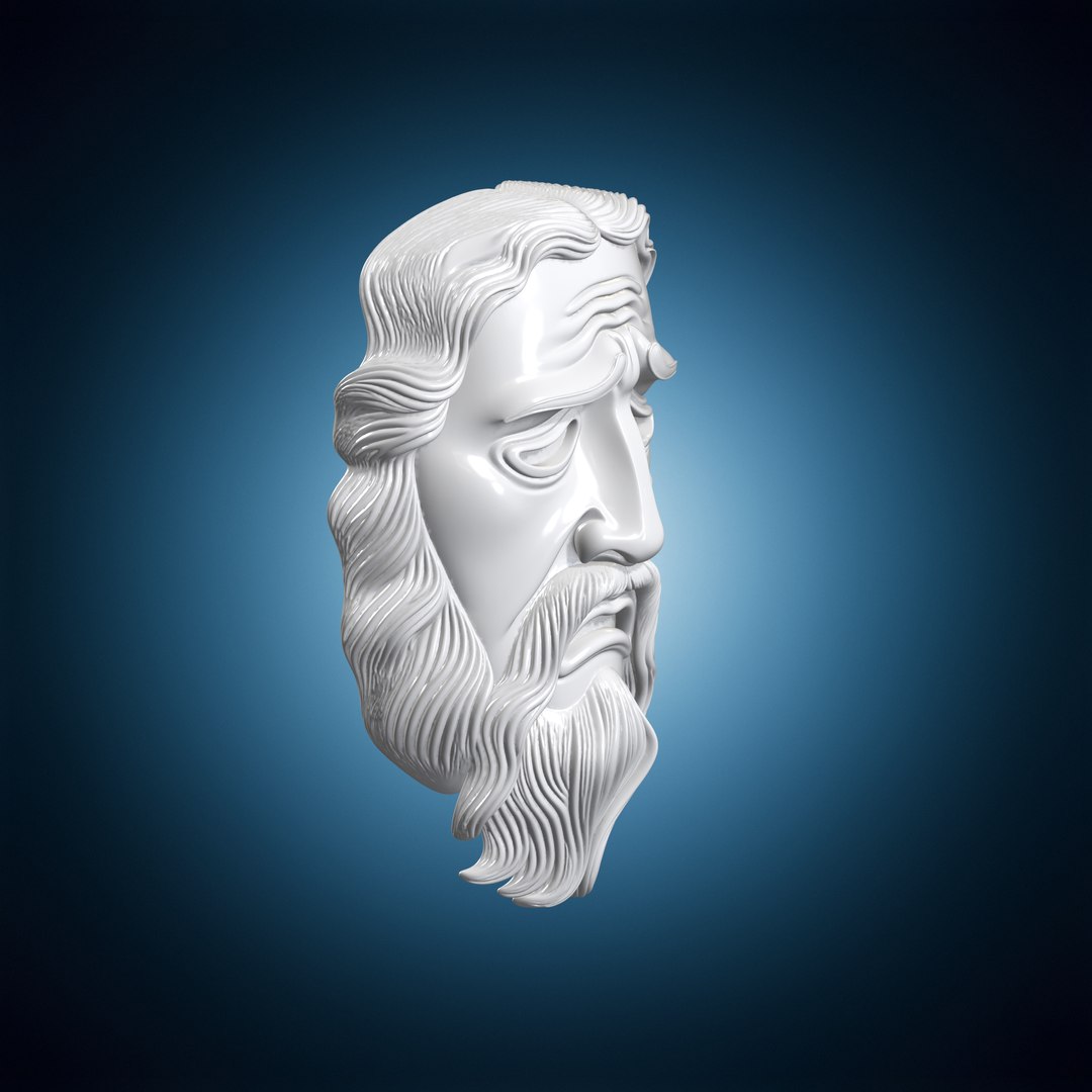 Greek Tragedy Mask 3D Print Model 3D Model - TurboSquid 2576943