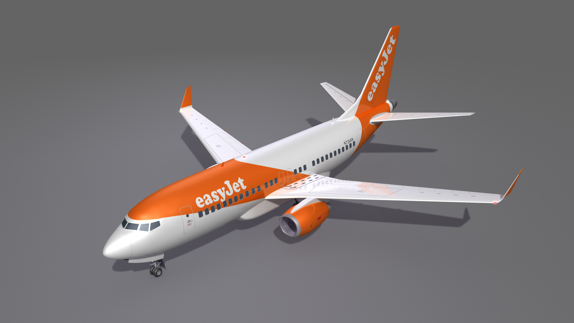 Easyjet Airliner Airplane Model - TurboSquid 1468437