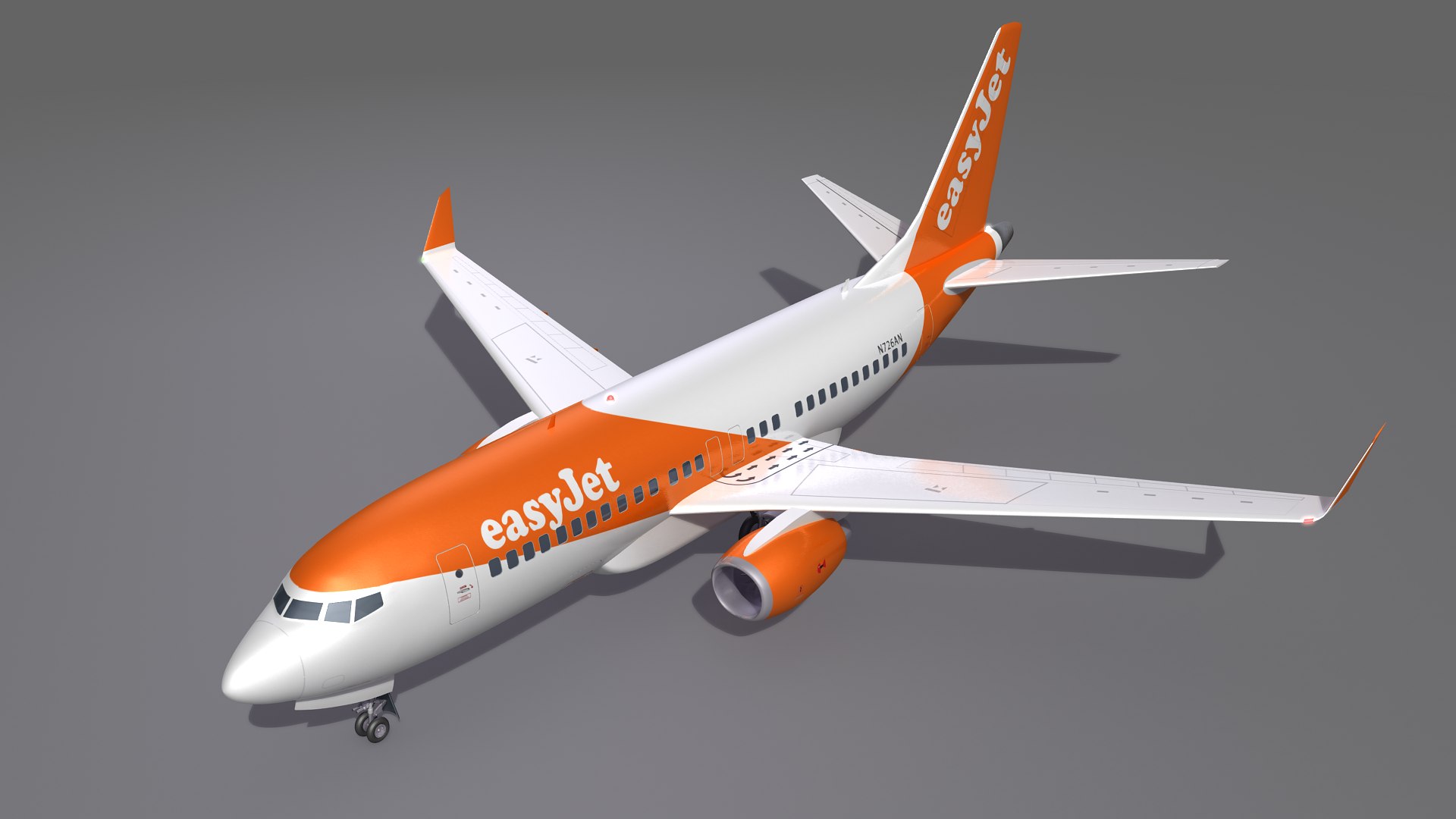 Easyjet Airliner Airplane Model - TurboSquid 1468437