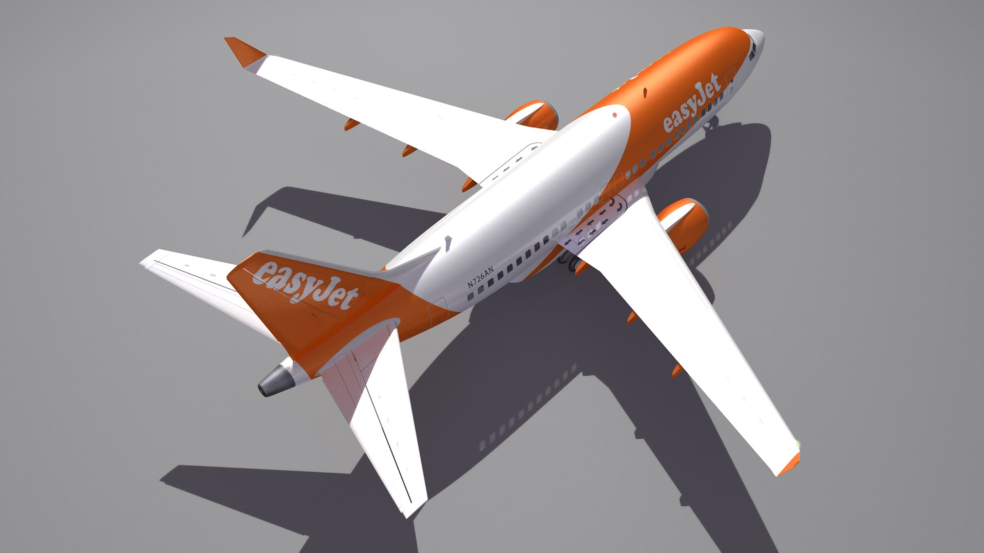 Easyjet Airliner Airplane Model - TurboSquid 1468437