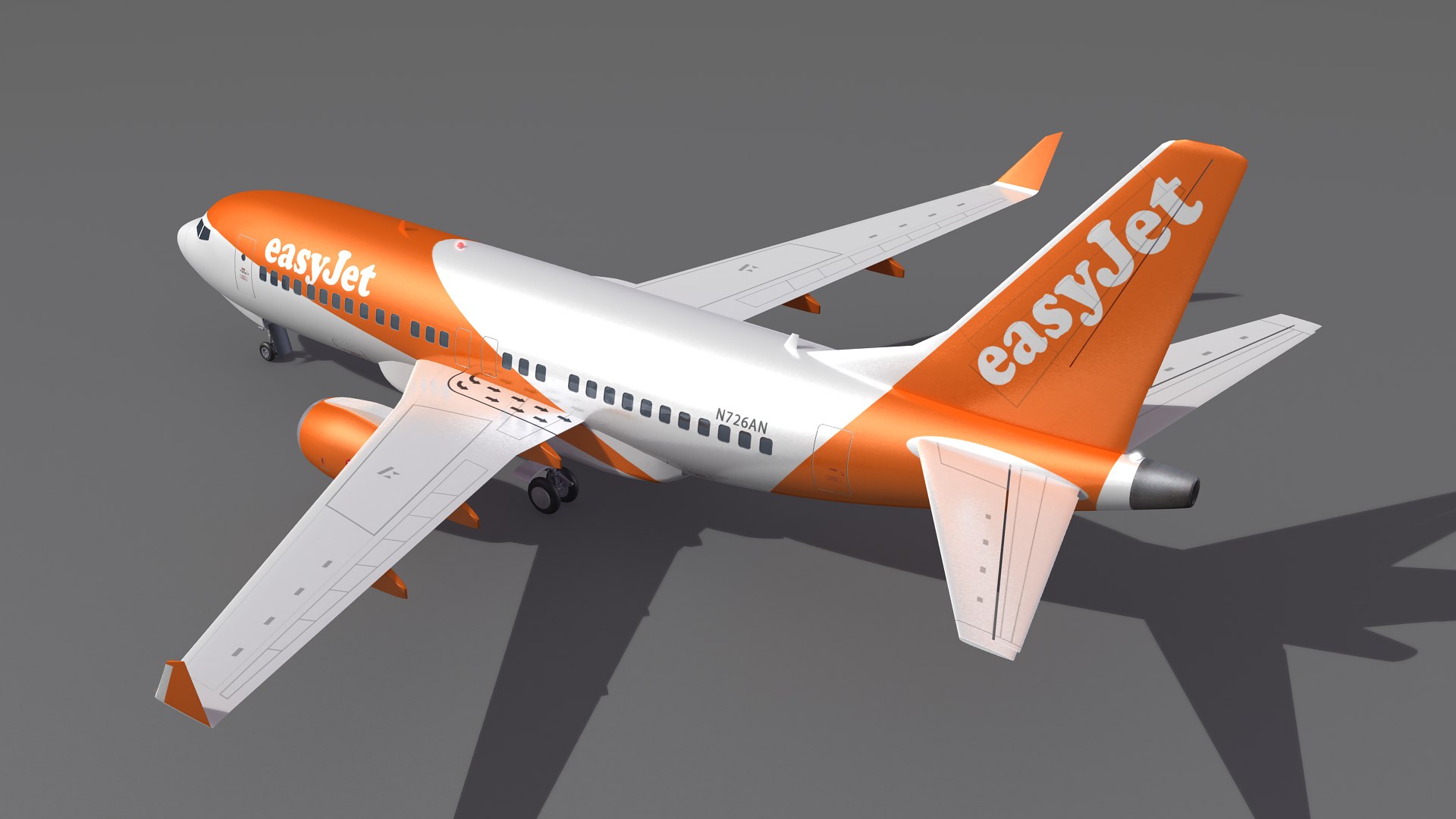 Easyjet Airliner Airplane Model - TurboSquid 1468437