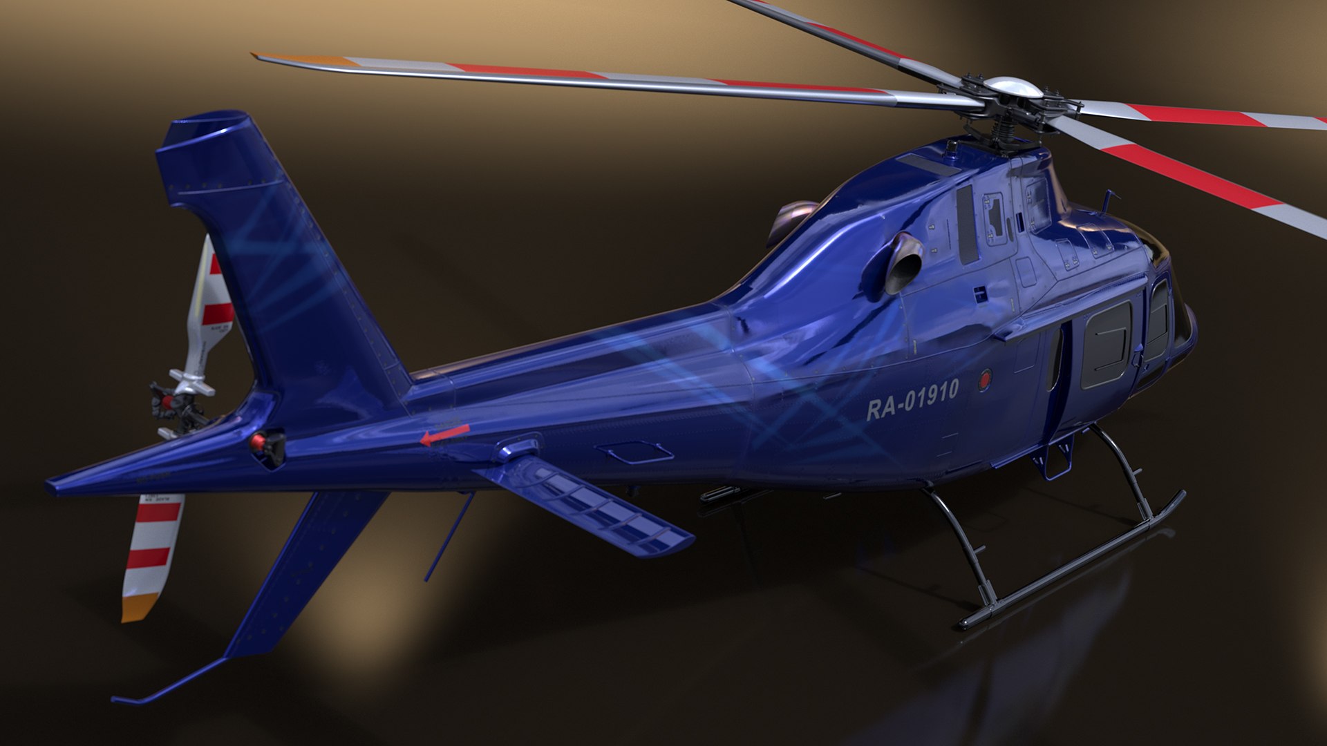 3D AgustaWestland AW119 Koala Helicopter Simplified Model - TurboSquid ...