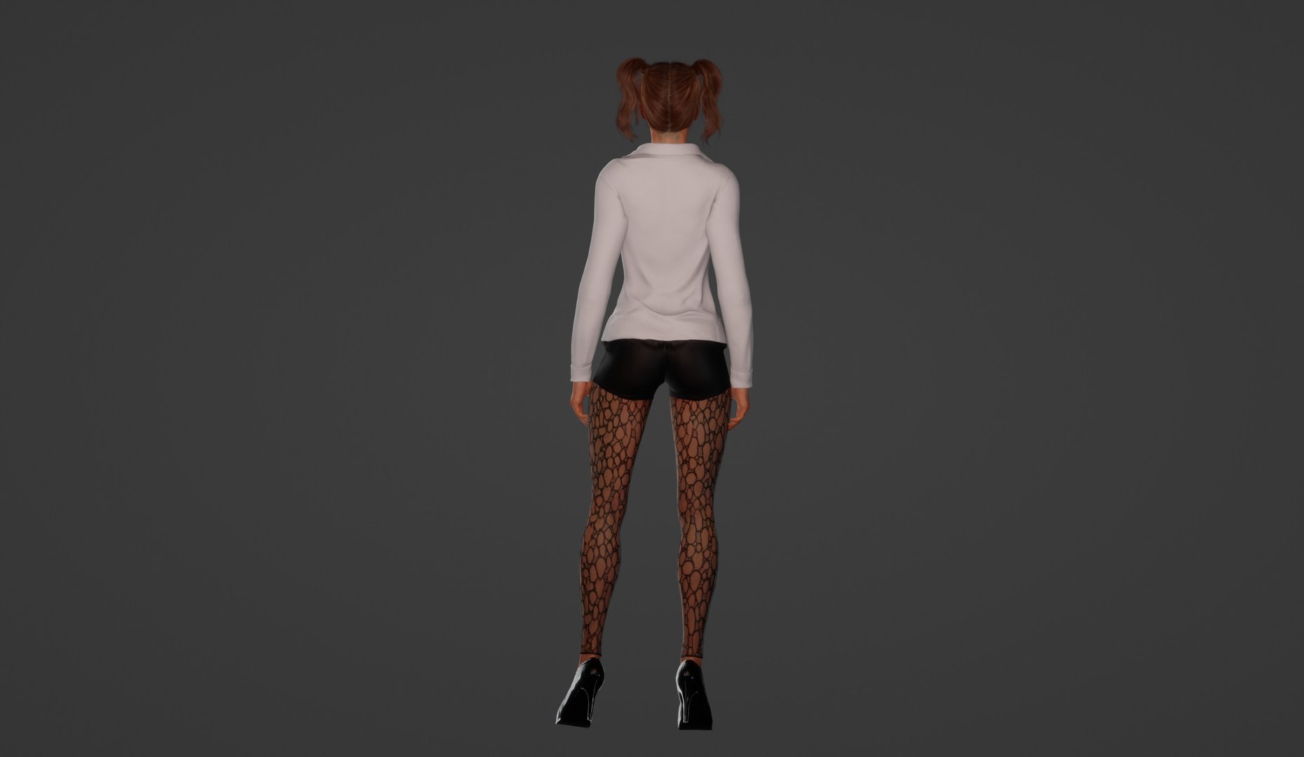 3D Model Beautiful Student Girl - TurboSquid 2144895