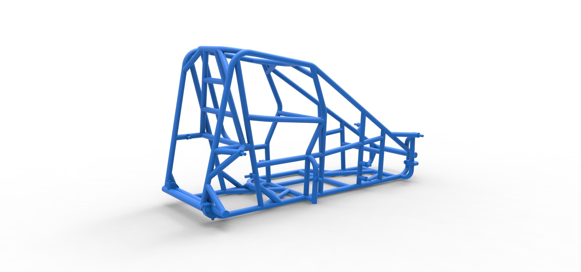 3D Diecast Frame Of Pavement 600 Micro Sprint Car Scale 1 To 25 Model ...