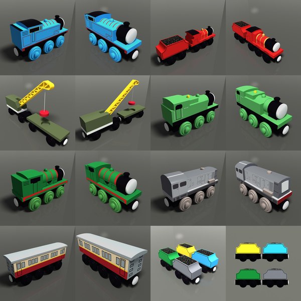 toy train 3d model