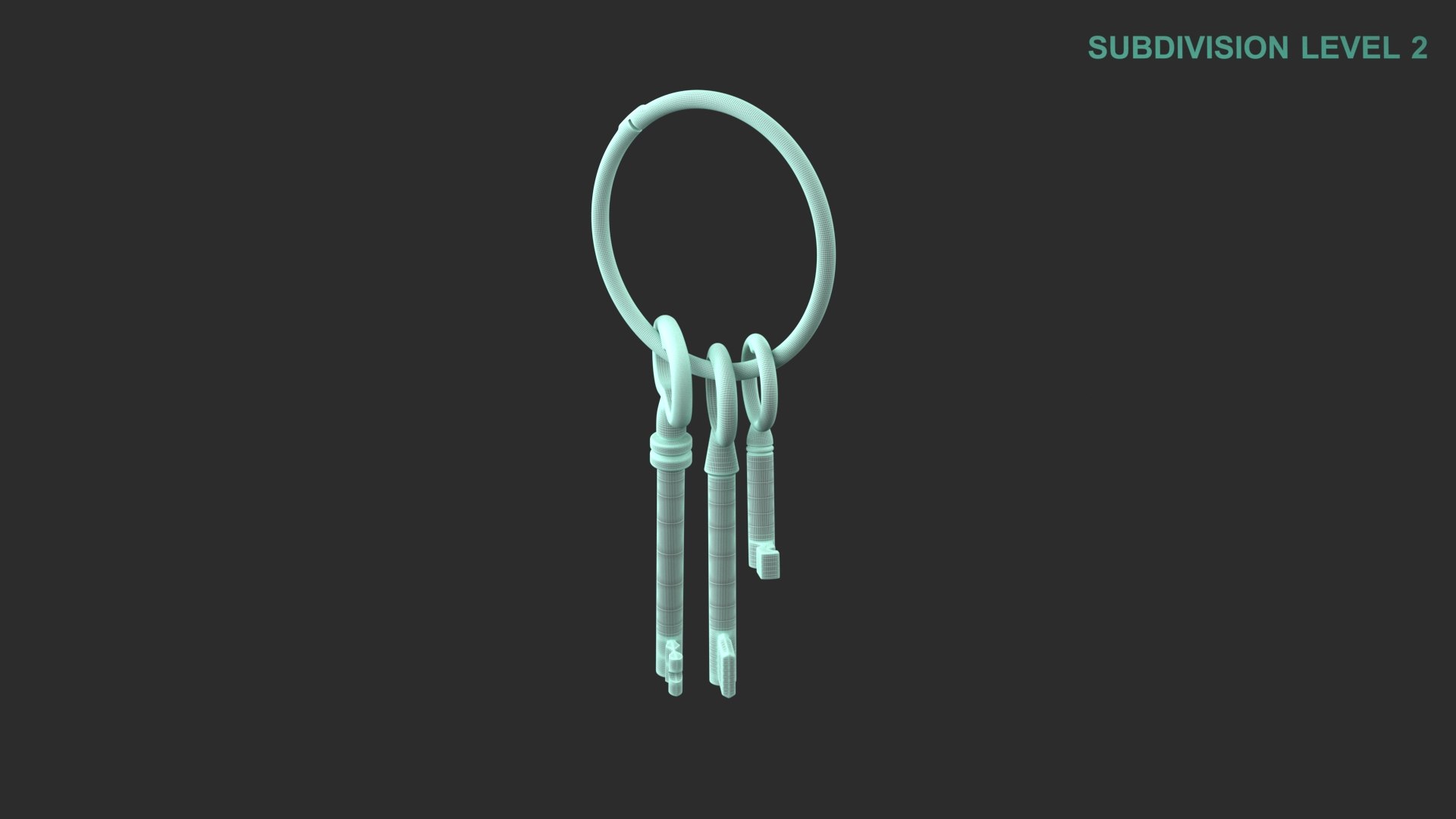 3D Keys Ring - TurboSquid 1968405