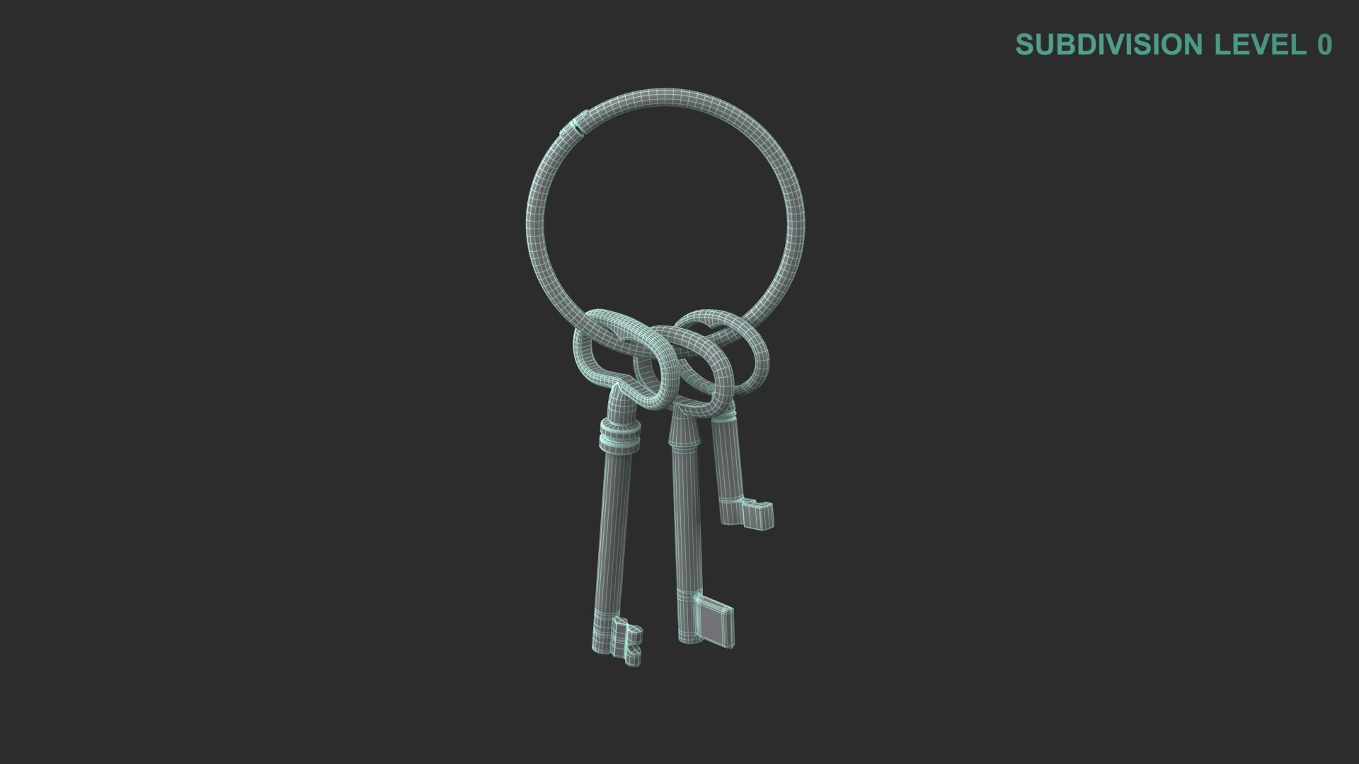 3D Keys Ring - TurboSquid 1968405