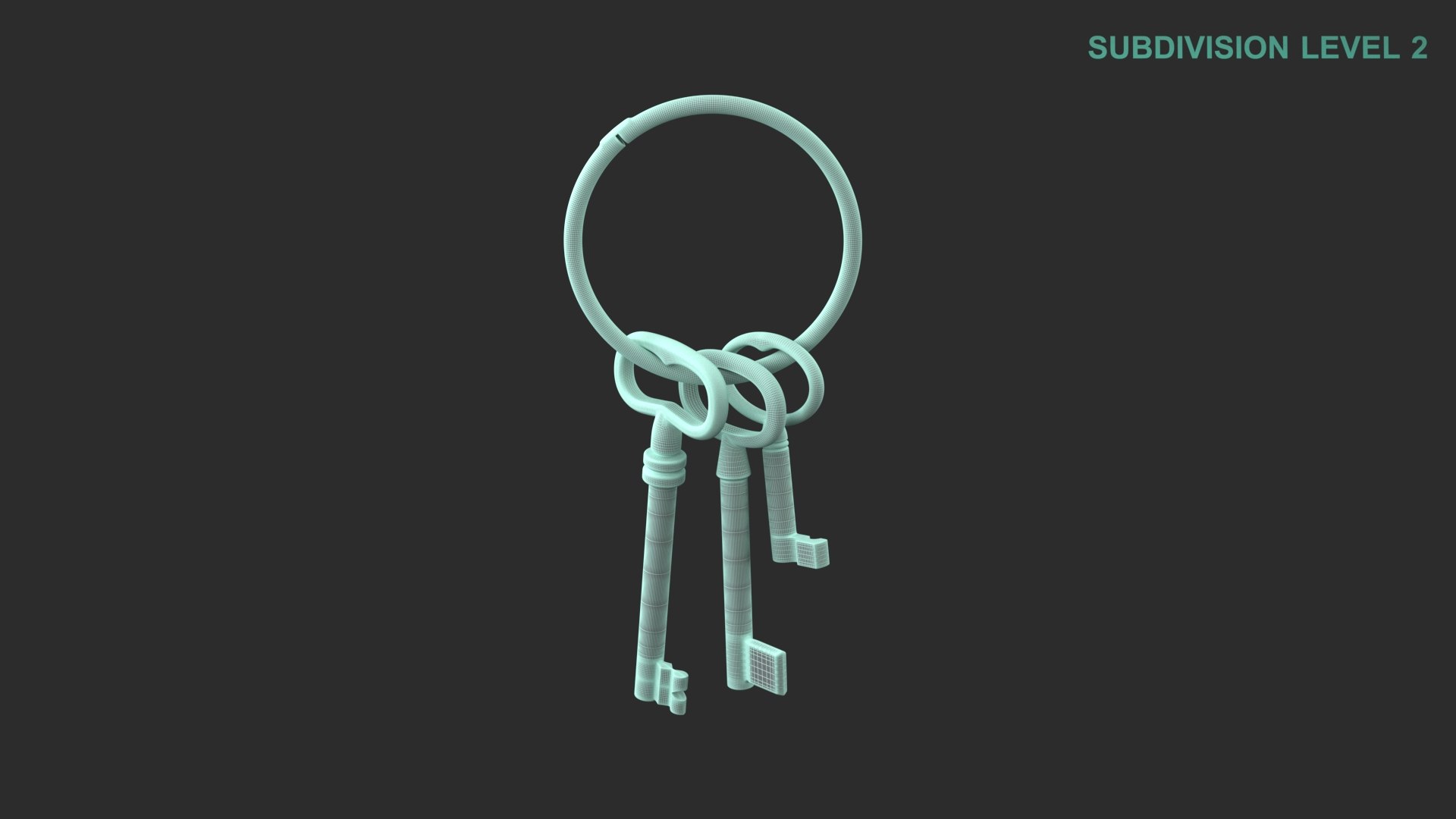 3D Keys Ring - TurboSquid 1968405