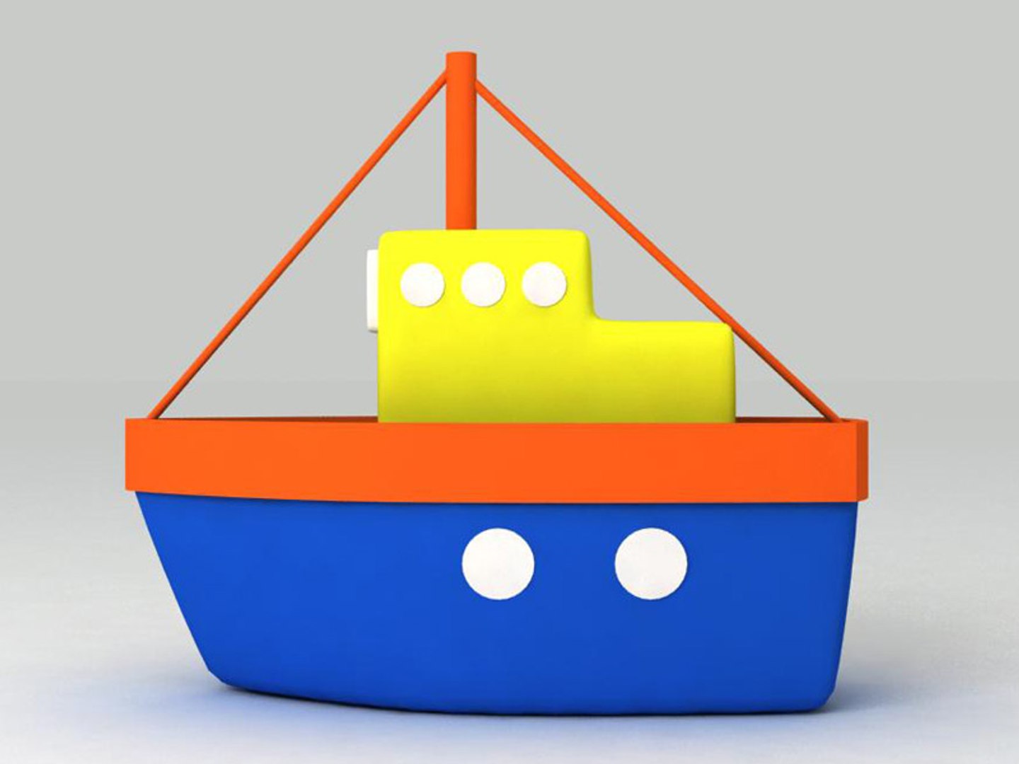 3d Toy Ship Model