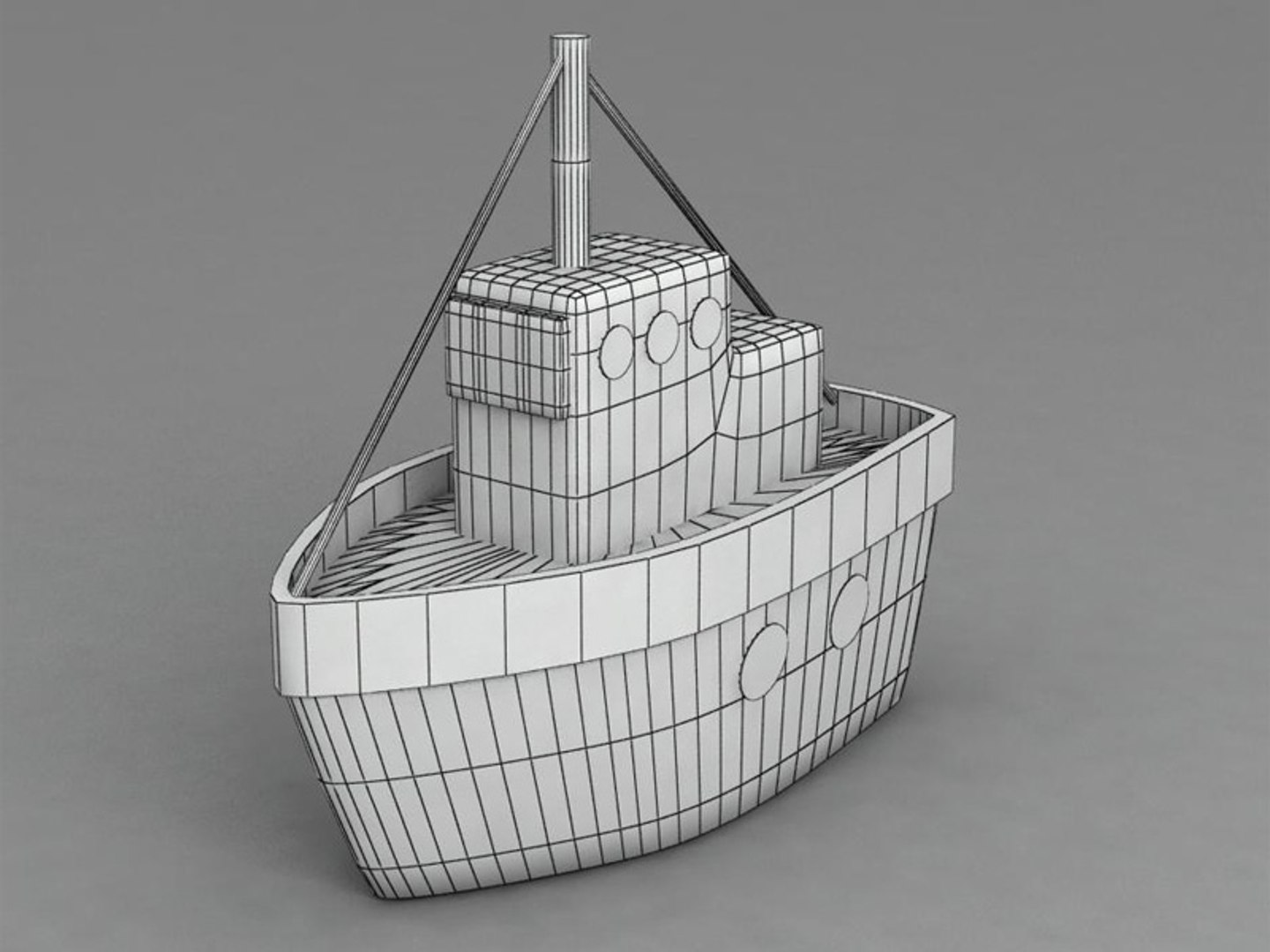 3d Toy Ship Model