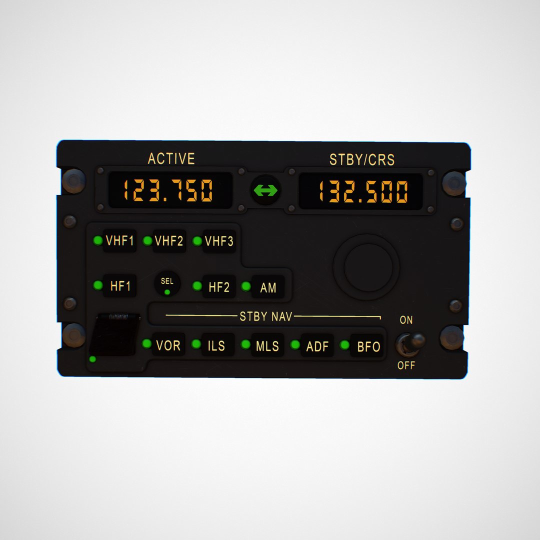 Radio Panel Aircraft Airbus 3D - TurboSquid 1384195