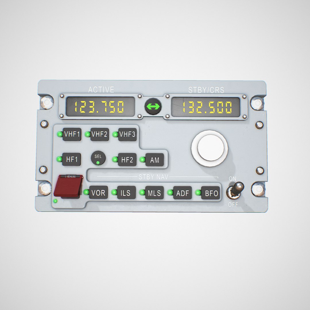 Radio Panel Aircraft Airbus 3D - TurboSquid 1384195