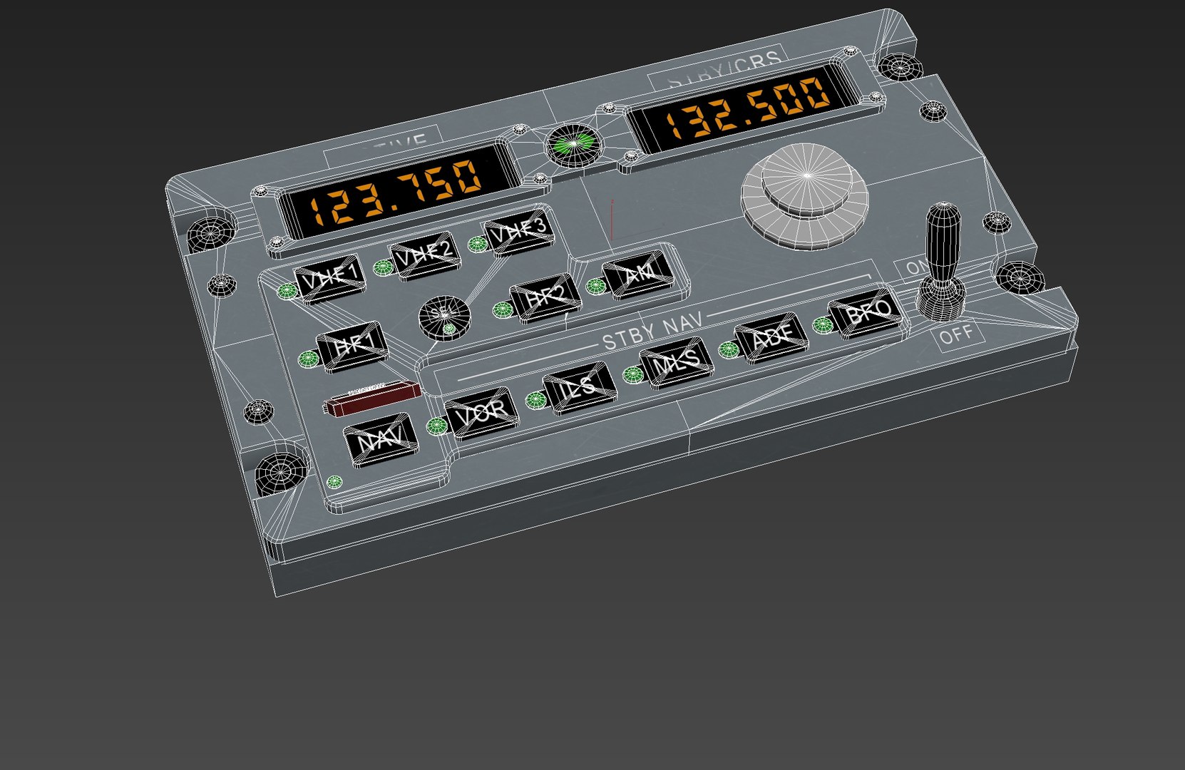 Radio Panel Aircraft Airbus 3D - TurboSquid 1384195