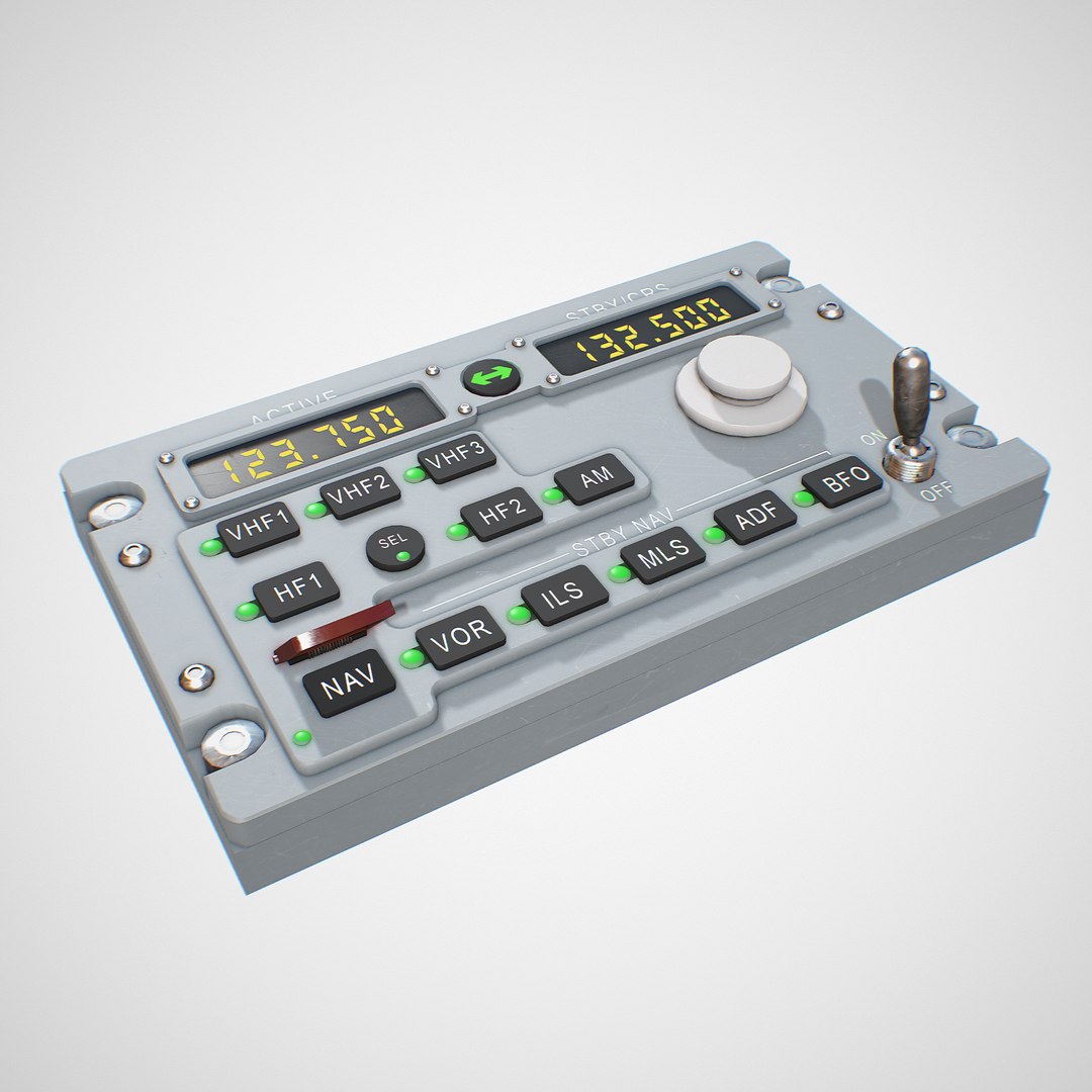Radio Panel Aircraft Airbus 3D - TurboSquid 1384195