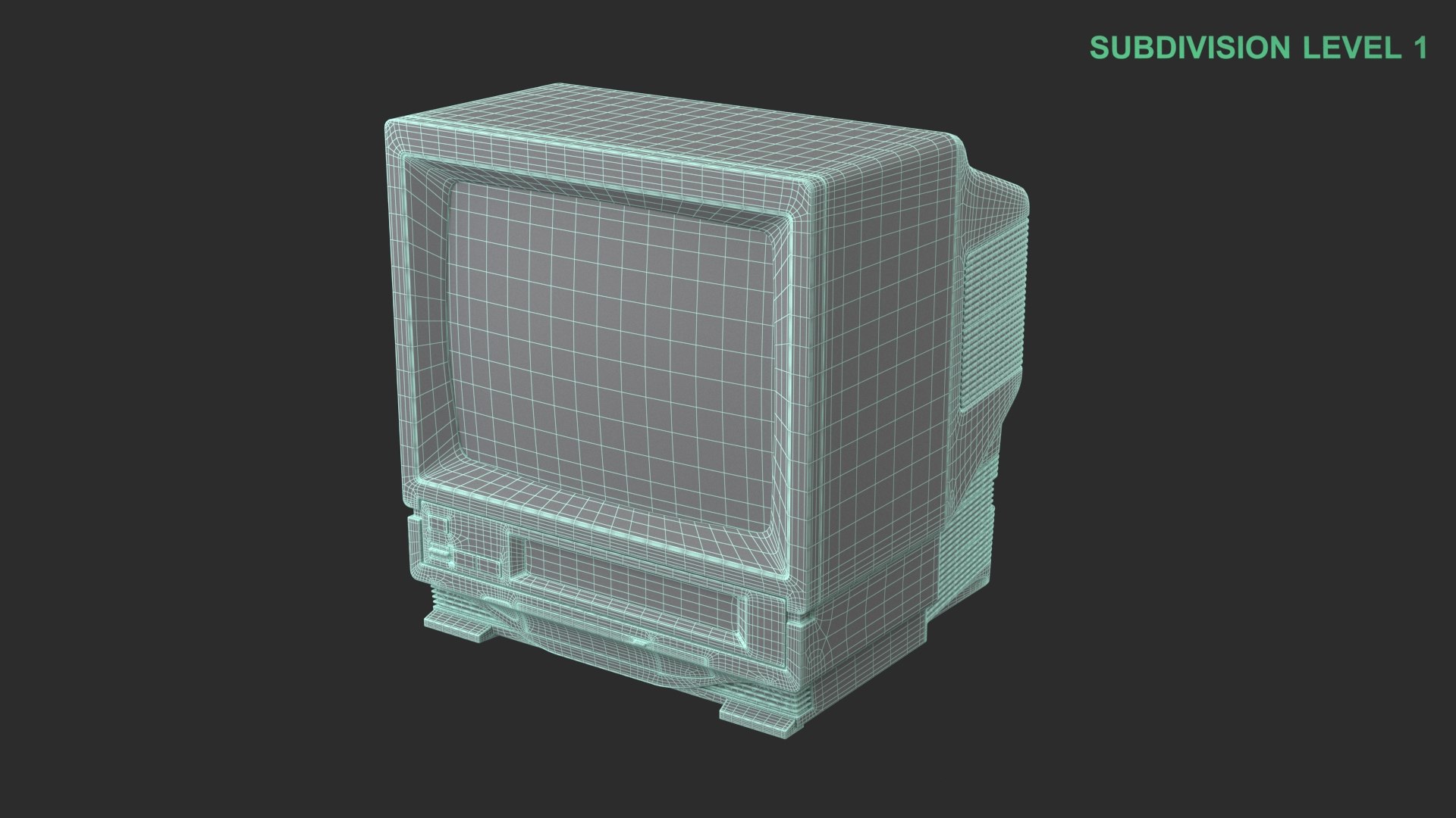 Retro CRT TV With VHS System 3D Model - TurboSquid 2387238