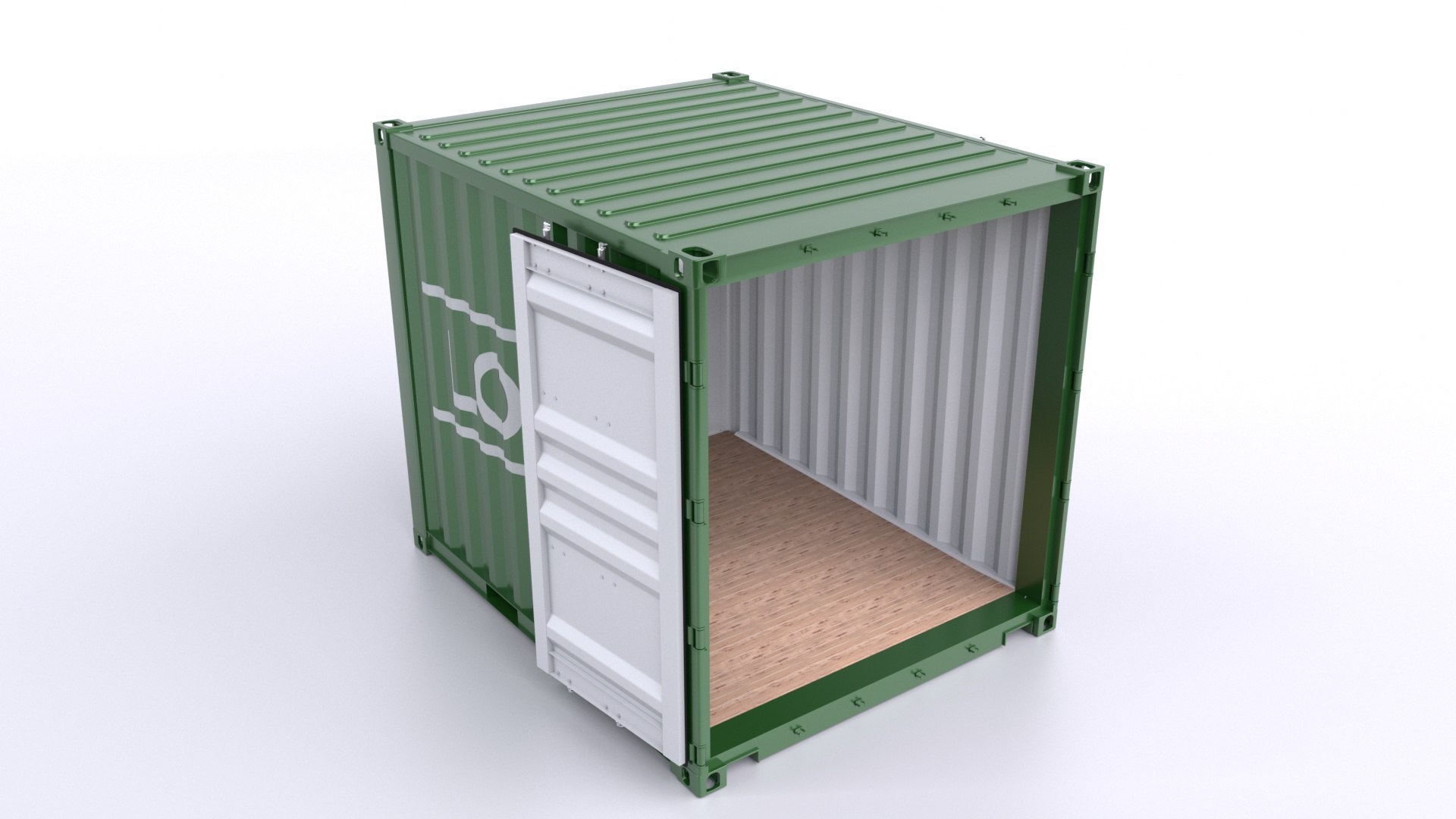 Standart 10ft Container Rigged model - TurboSquid 2163982
