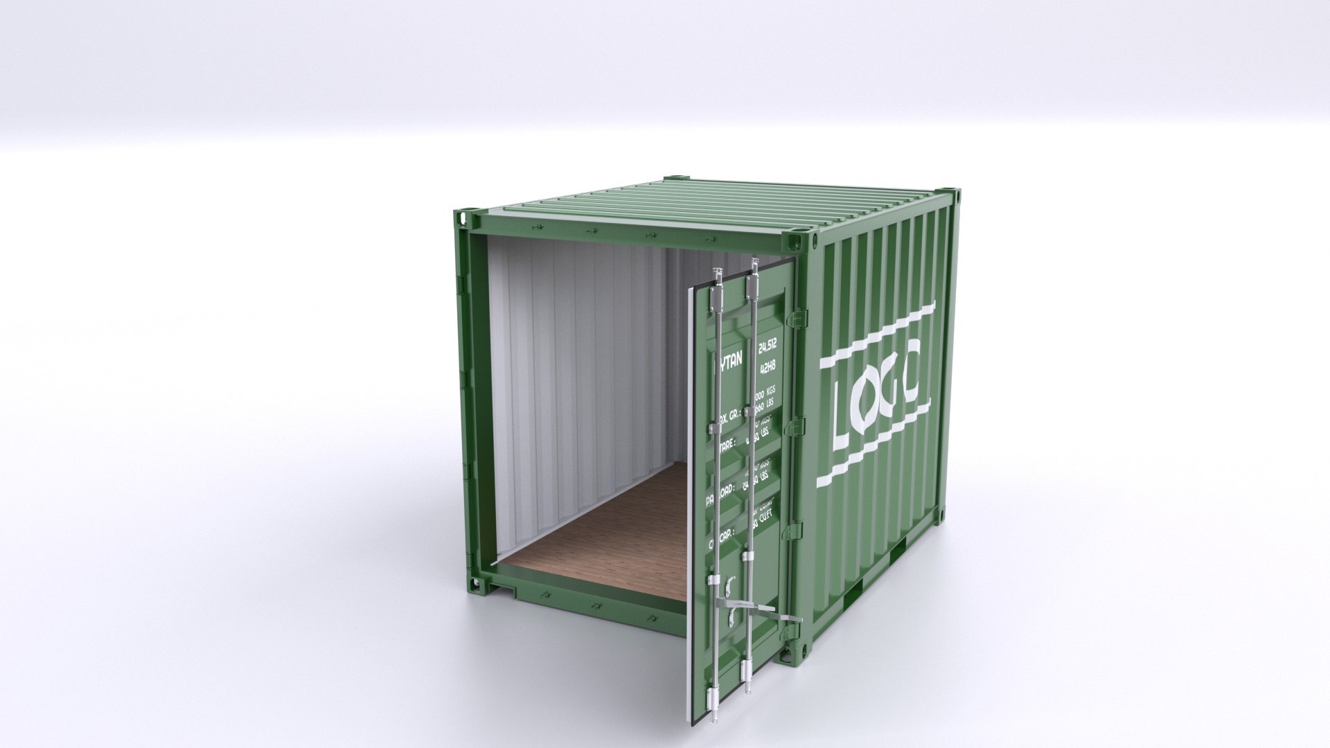Standart 10ft Container Rigged model - TurboSquid 2163982