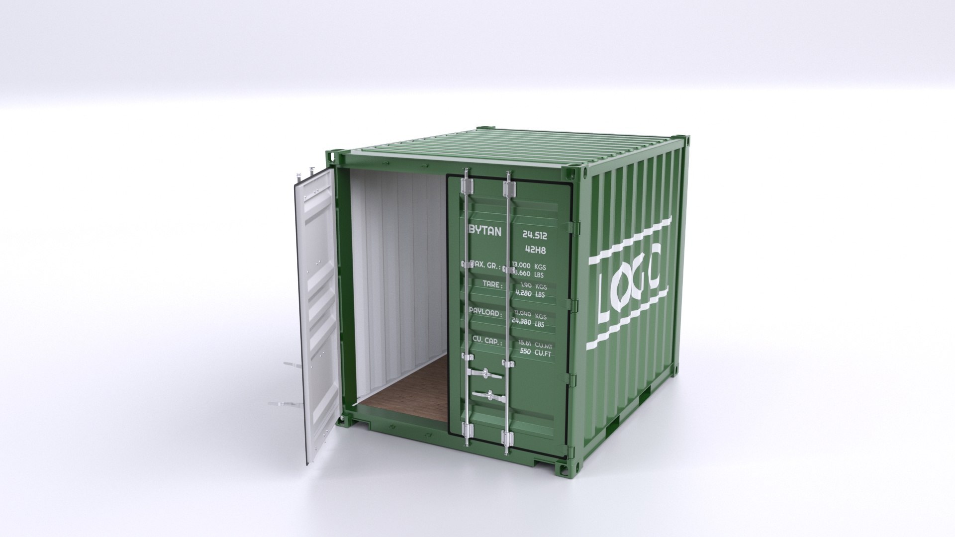 Standart 10ft Container Rigged model - TurboSquid 2163982