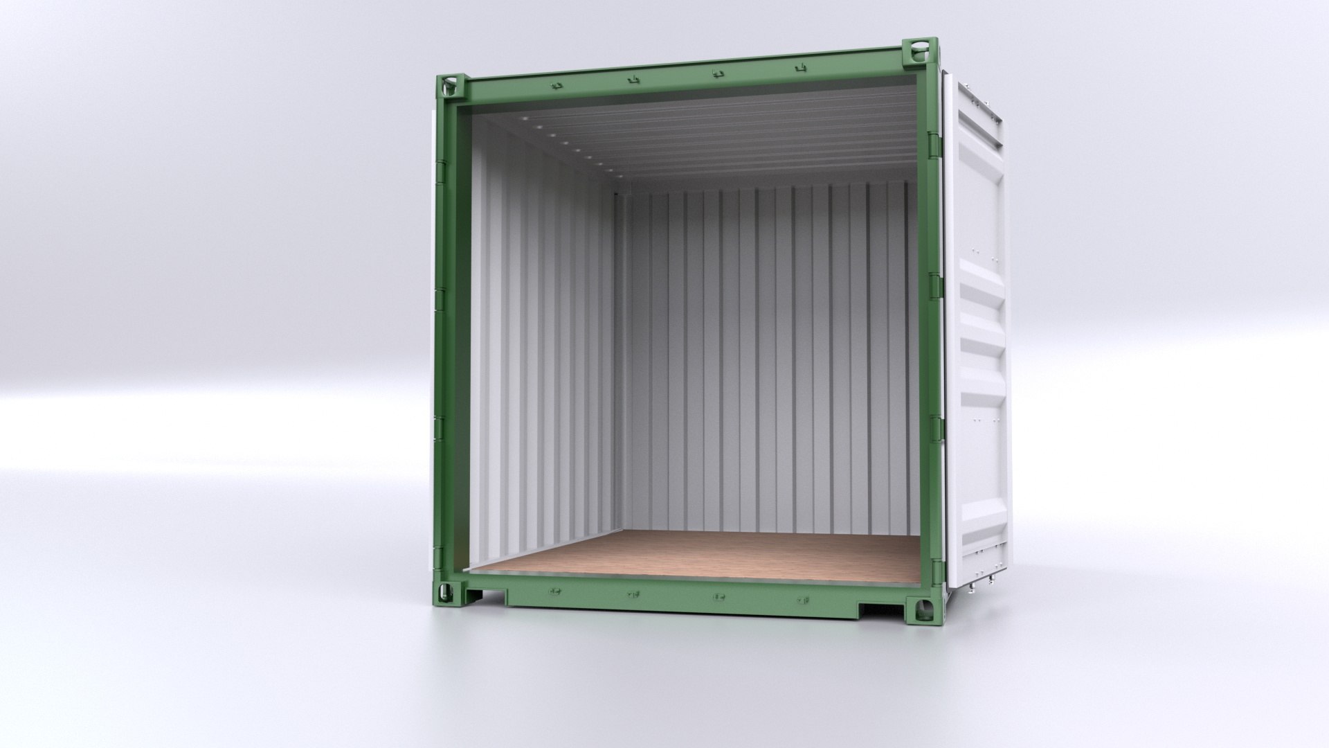 Standart 10ft Container Rigged model - TurboSquid 2163982