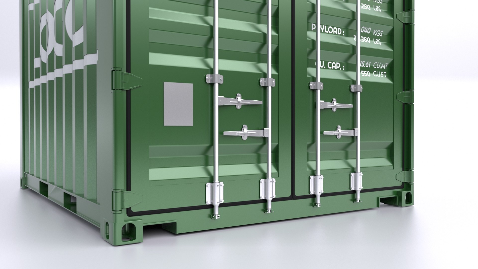Standart 10ft Container Rigged model - TurboSquid 2163982