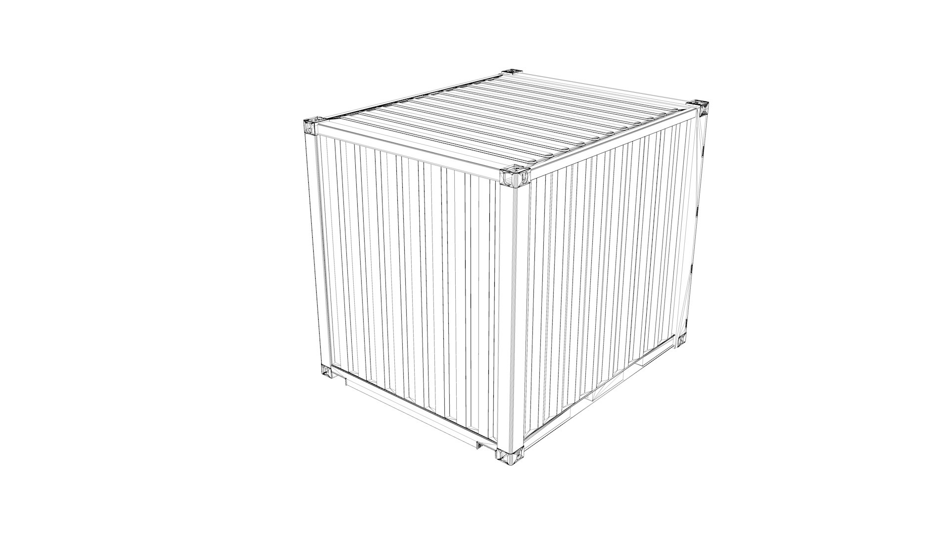 Standart 10ft Container Rigged model - TurboSquid 2163982