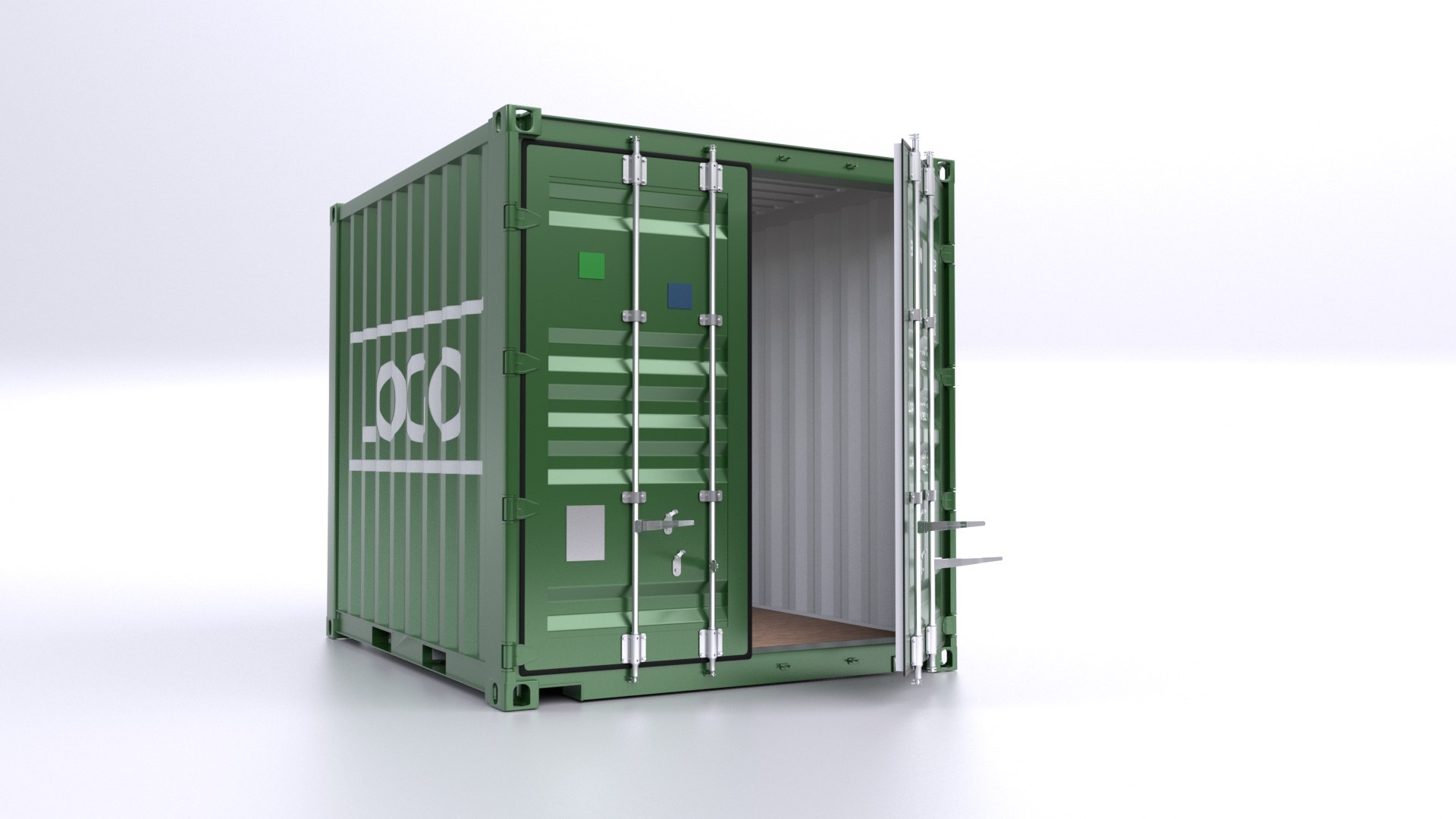 Standart 10ft Container Rigged model - TurboSquid 2163982