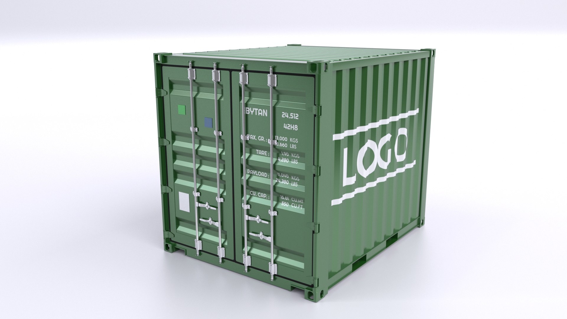 Standart 10ft Container Rigged model - TurboSquid 2163982