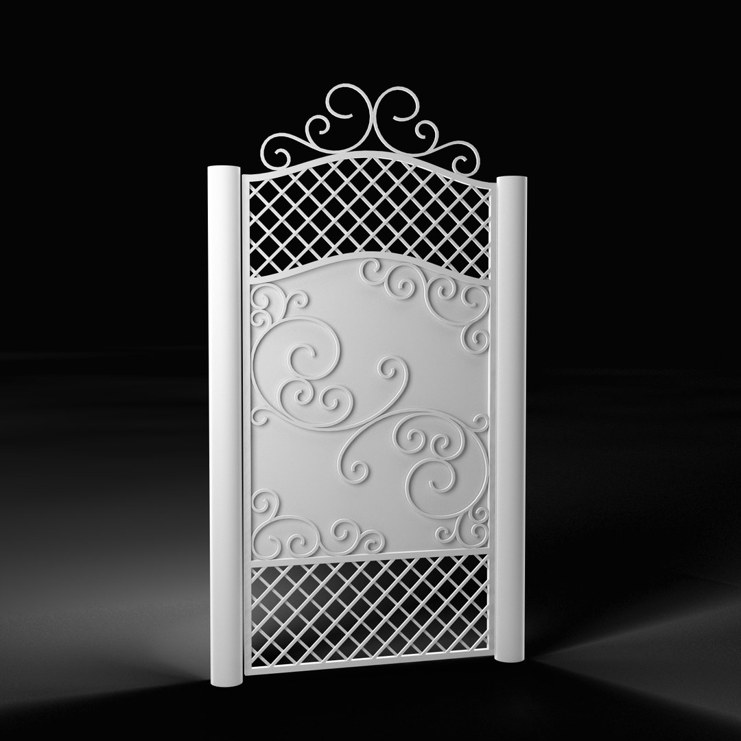 3D wicket gate model - TurboSquid 1400316