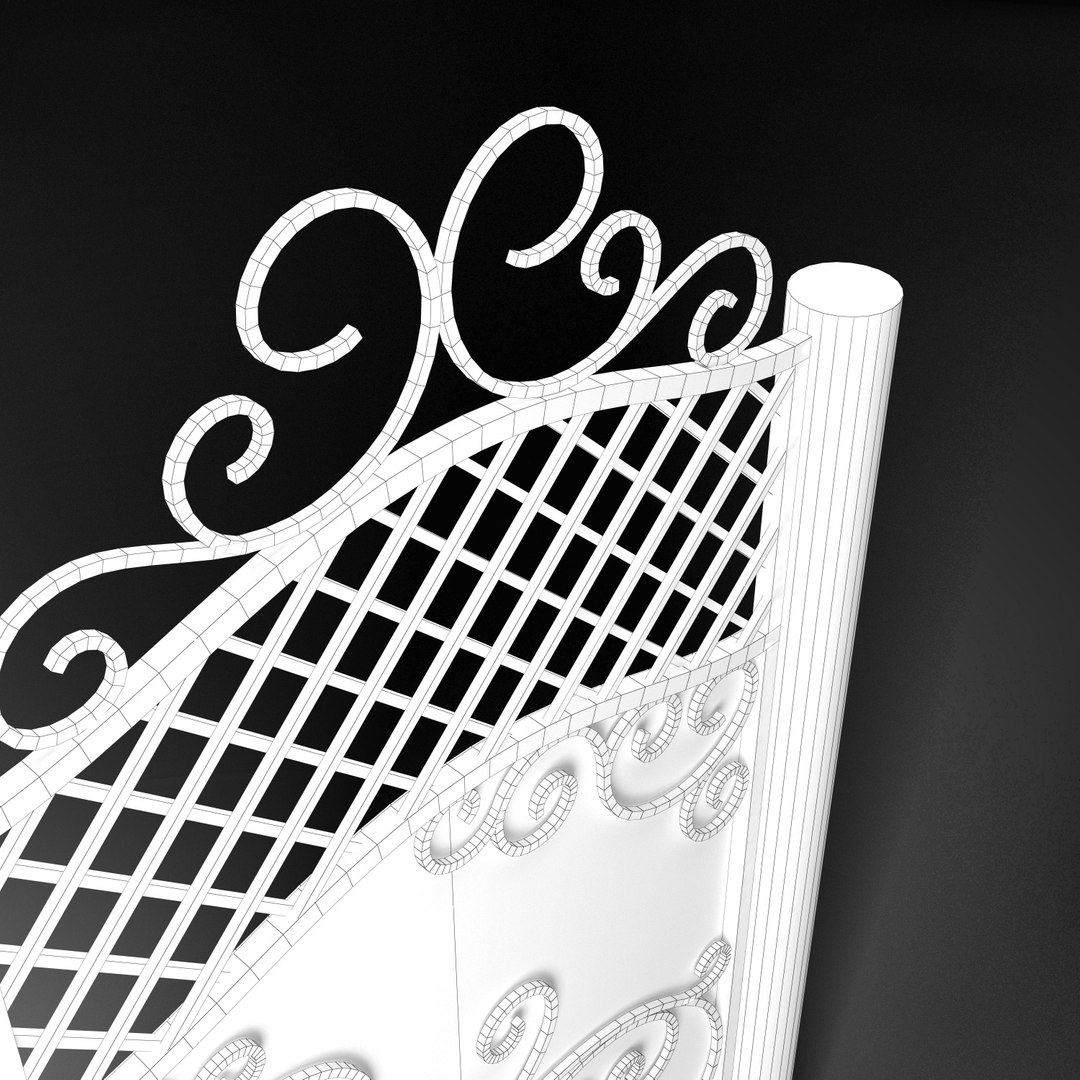 3D wicket gate model - TurboSquid 1400316