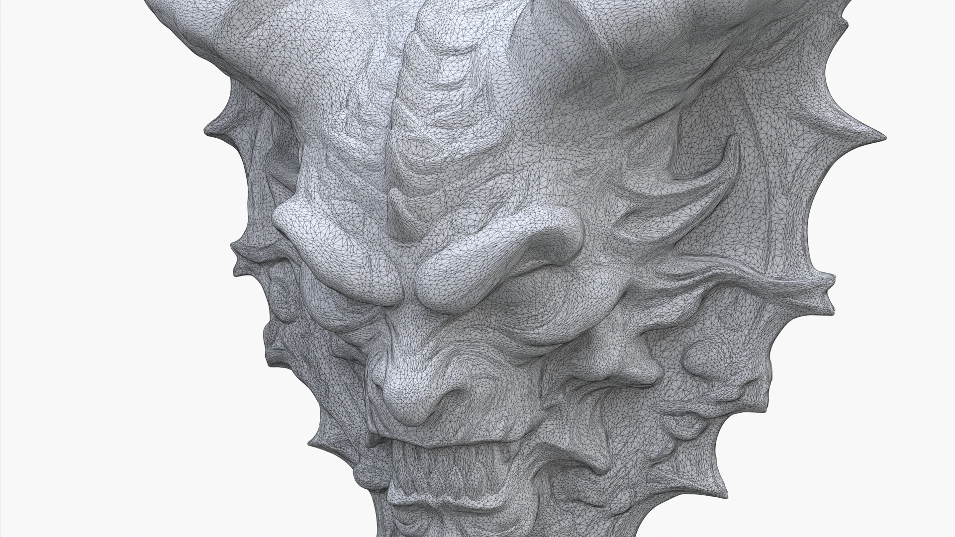 Gargoyle Head 2 3D Model - TurboSquid 2216768