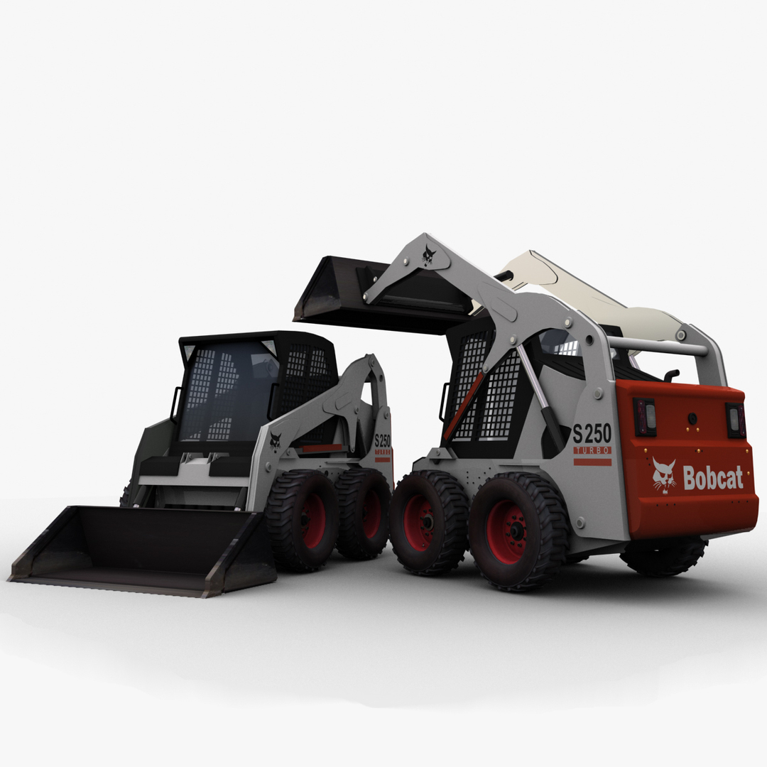 bobcat skidsteer work 3d ma
