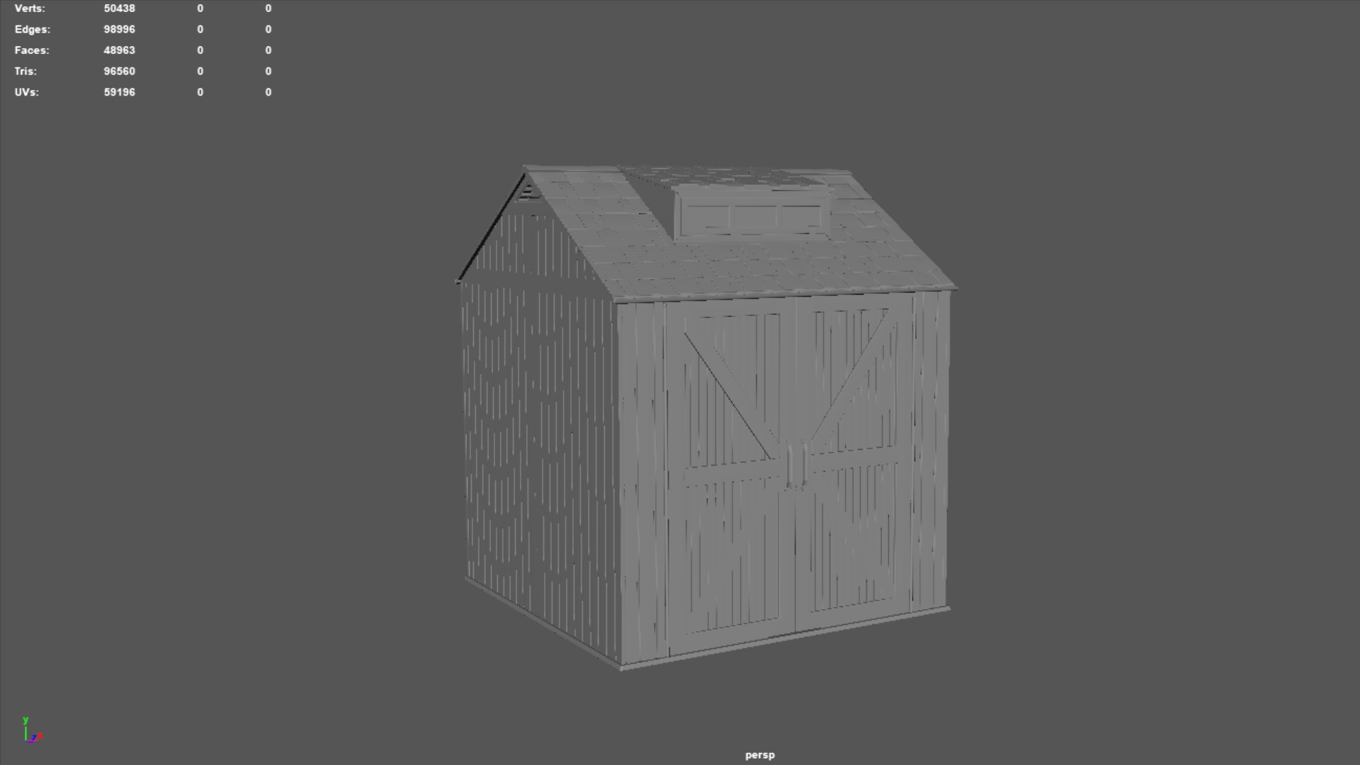 Sheds Outdoor Storage Sheds Accessories Garden Exterior 3D Model ...