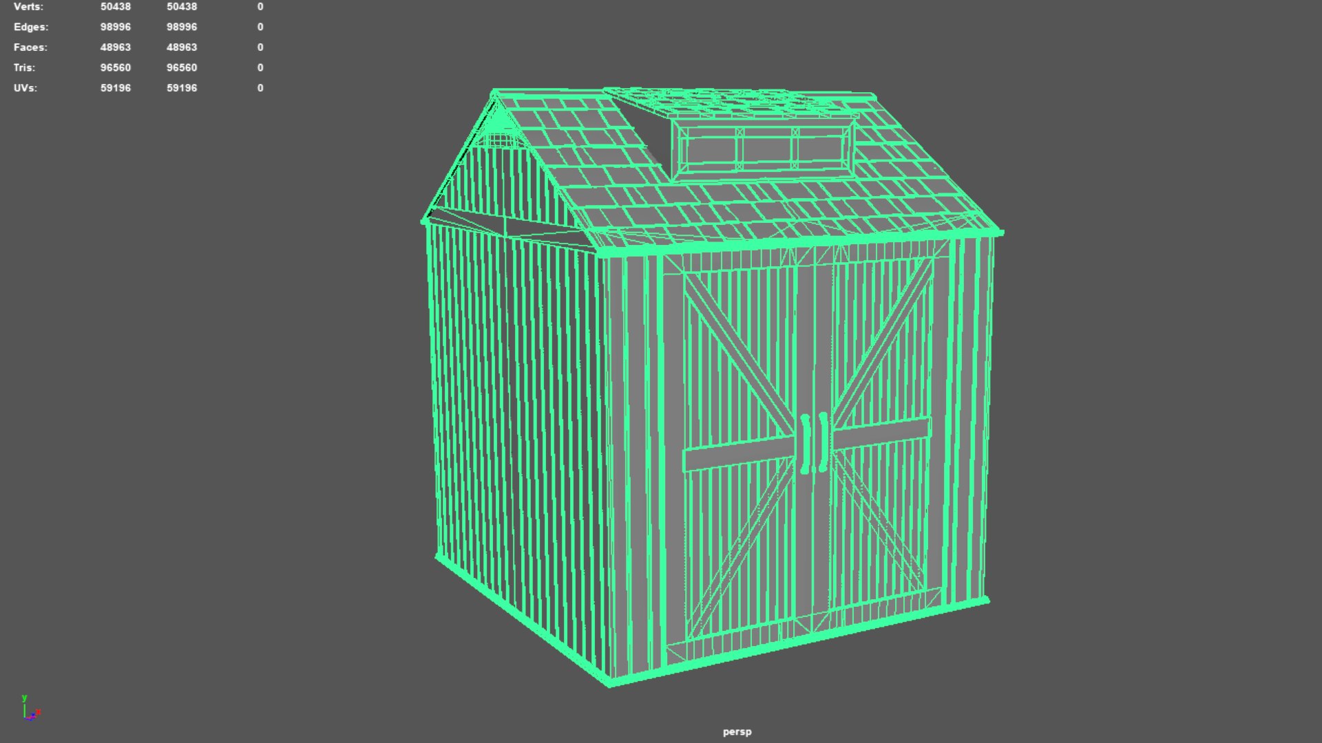 Sheds Outdoor Storage Sheds Accessories Garden Exterior 3D Model ...