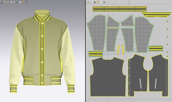 3D Varsity Jacket model - TurboSquid 1819806