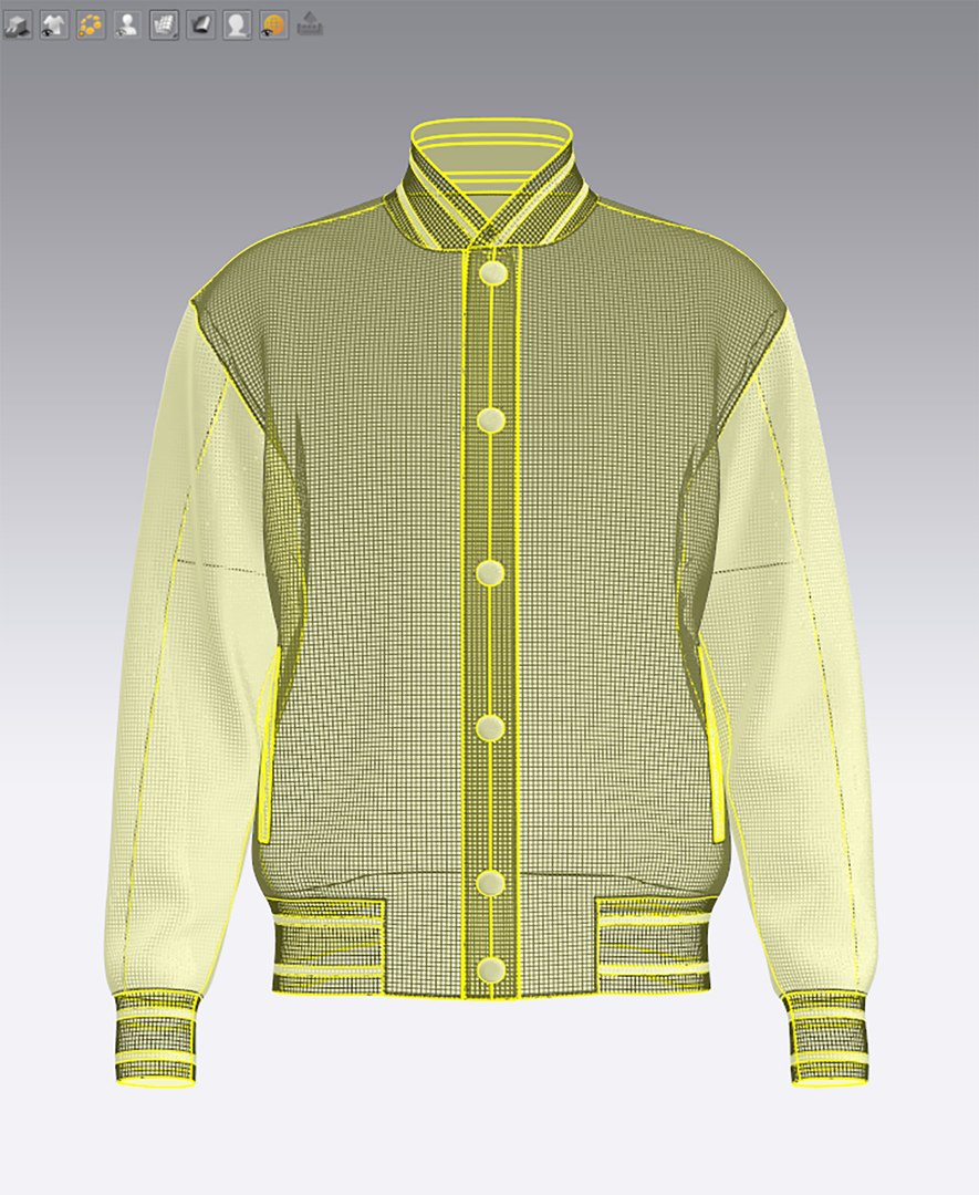 3D Varsity Jacket Model - TurboSquid 1819806