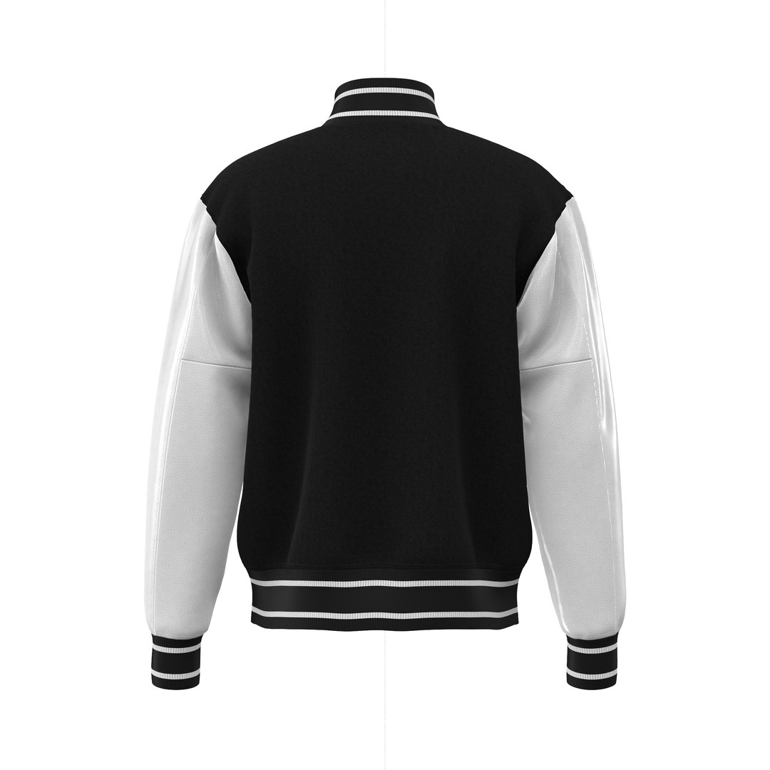3D Varsity Jacket Model - TurboSquid 1819806
